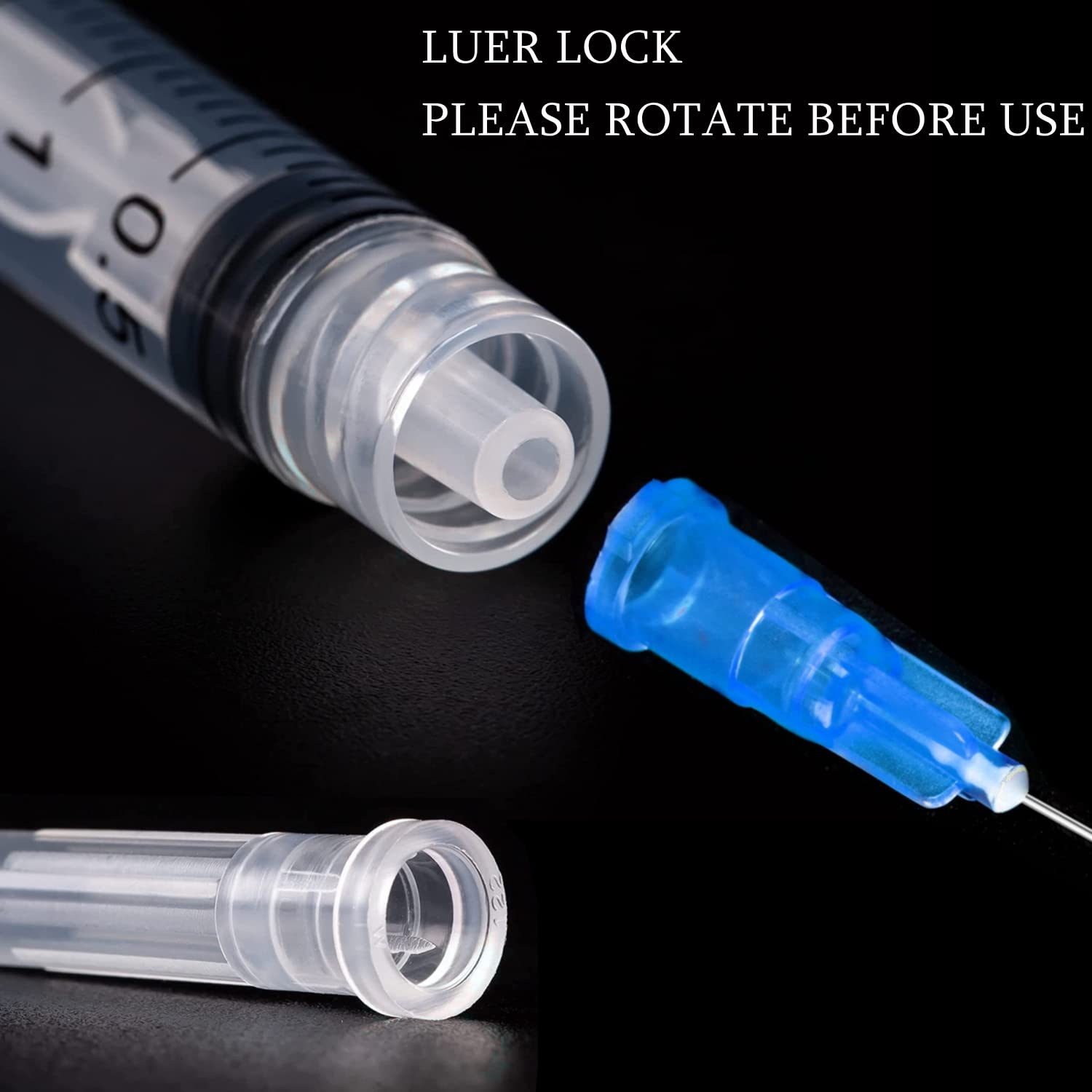 Snapklik.com : 100 Pack 3ml/cc Plastic Luer Lock Syringa