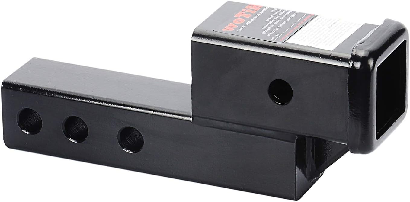 Amazon.com: HITOWMFG 2Inch Trailer Hitch Receiver Extension with 2 inch ...