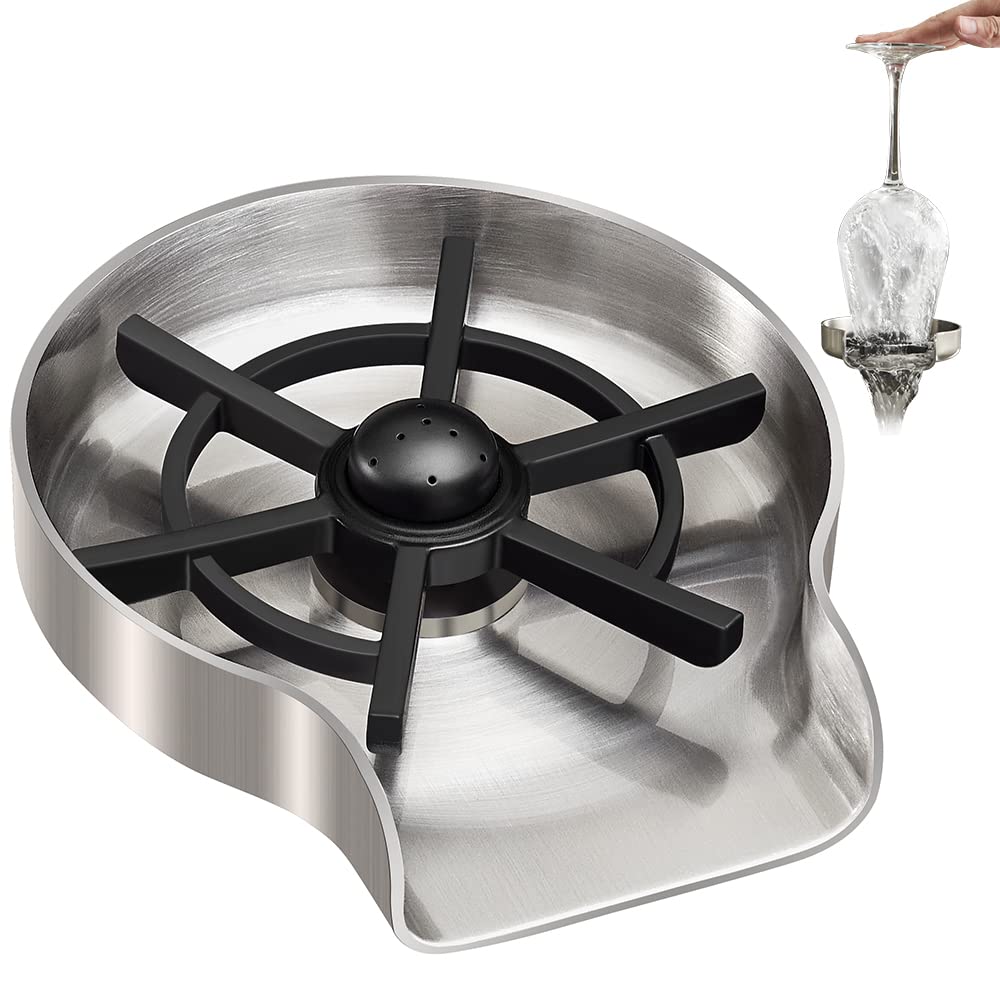 Glass Rinser for Kitchen Sinks Glass Cup Bottle Washer Cleaner for Home ...