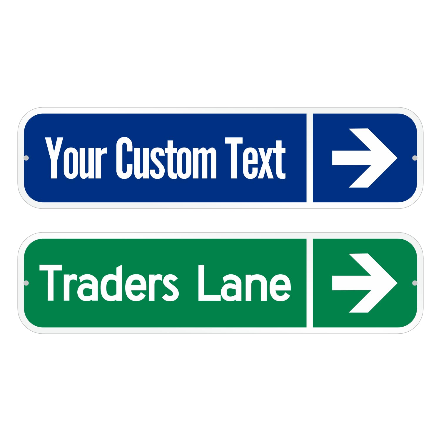 Snapklik.com : SmartSign Customize Your Own Blue Street Sign