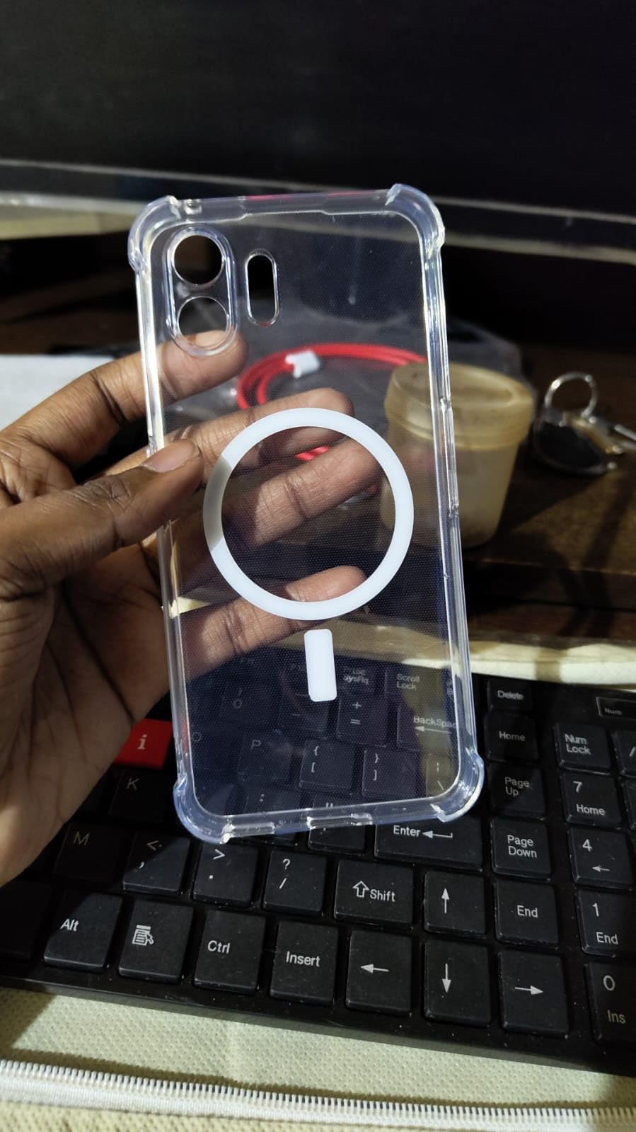 Plus Soft Transparent Wireless Charging Support Back Cover for Nothing ...