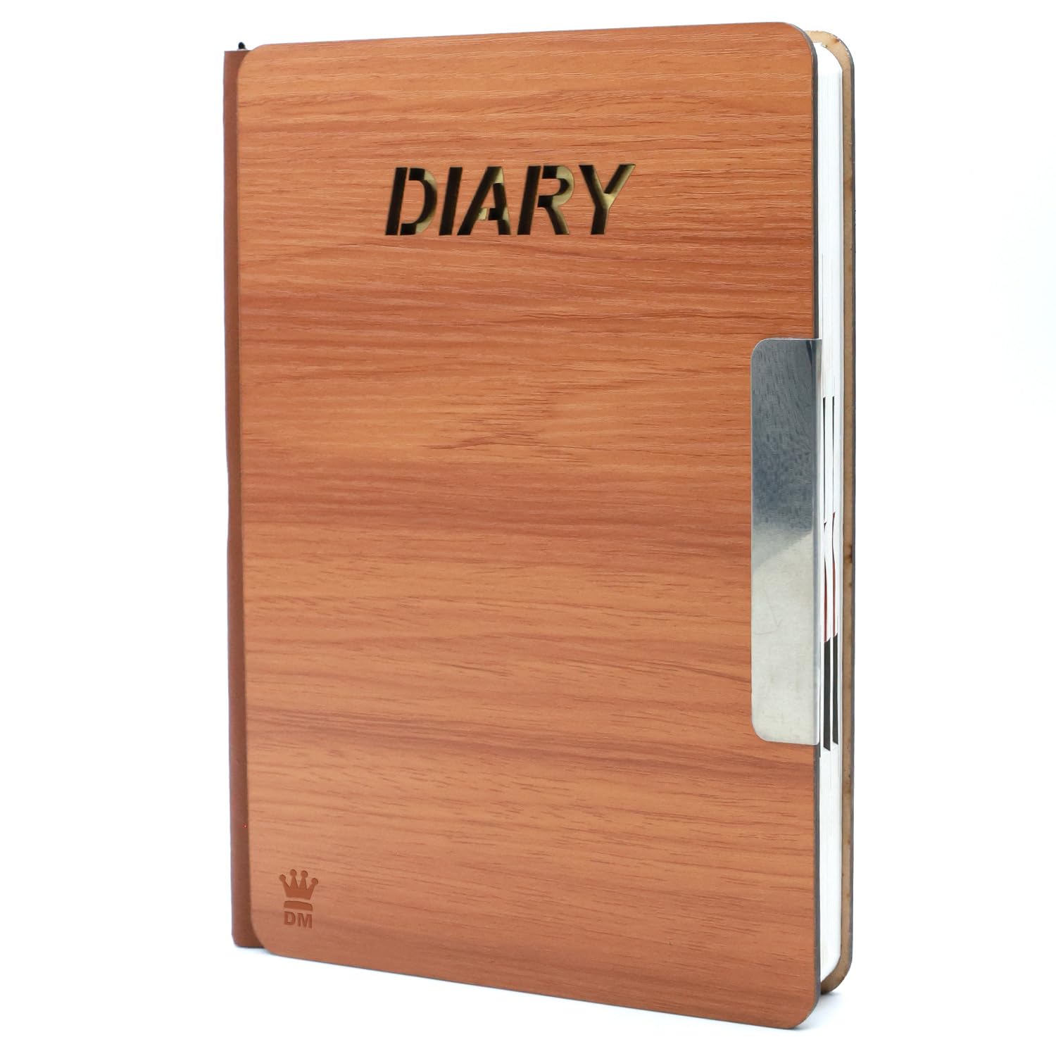 Diarymart Wooden Cover Diary 2025 with Dates I MDF Cover Daily Planner ...