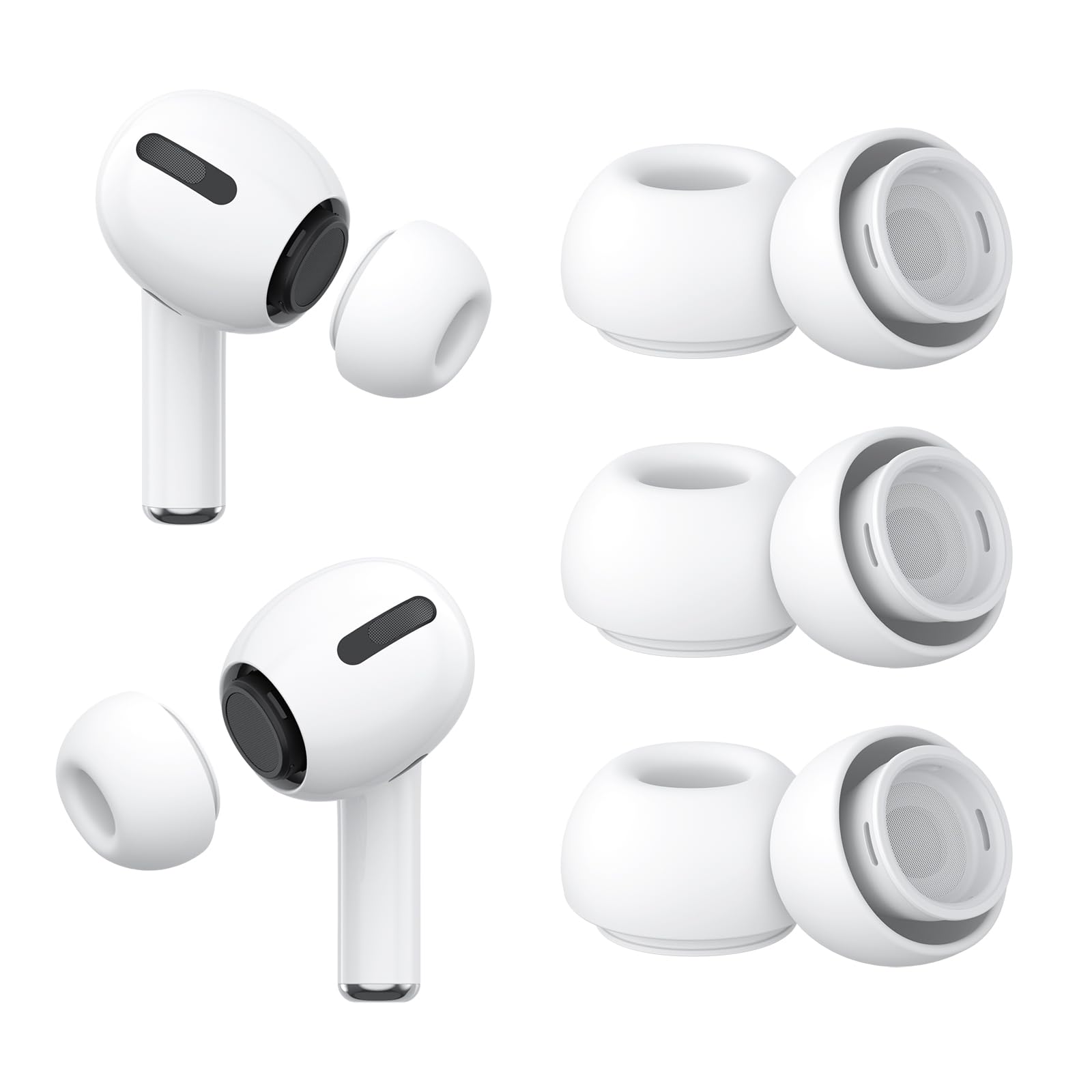 Amazon.com: 3 Pairs Replacement Ear Tips for Airpods Pro 2nd and ...