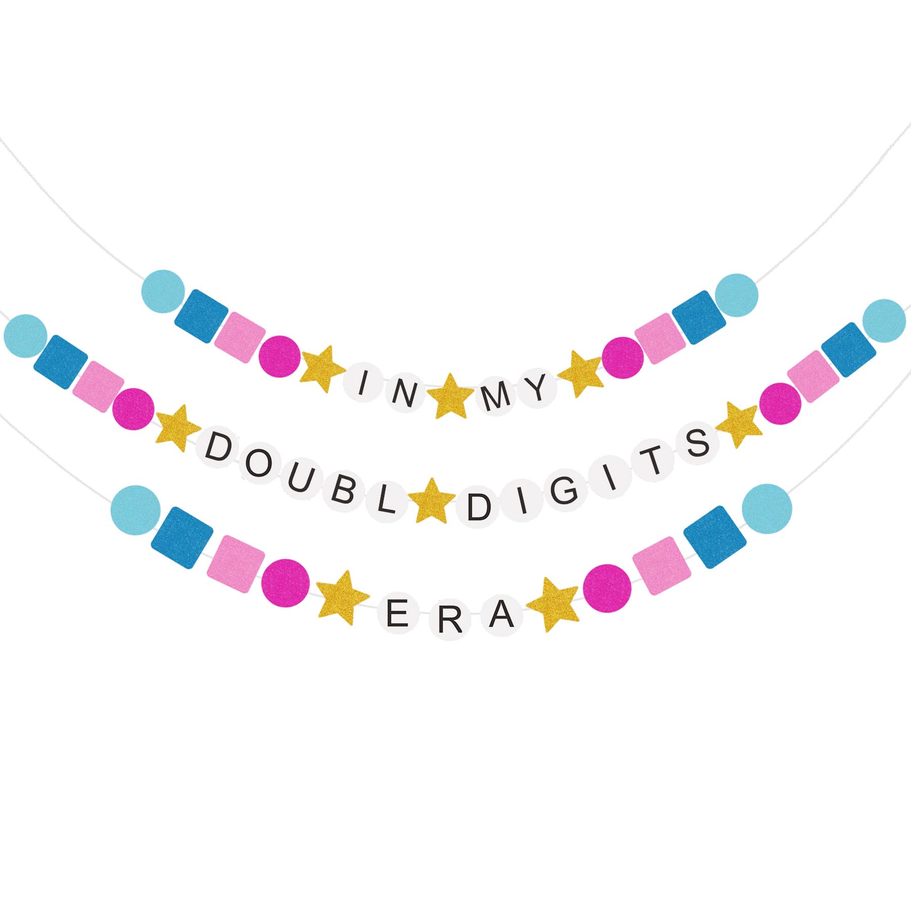 Amazon.com: in My Double Digits Era Banner - DIY Friendship Bracelet ...