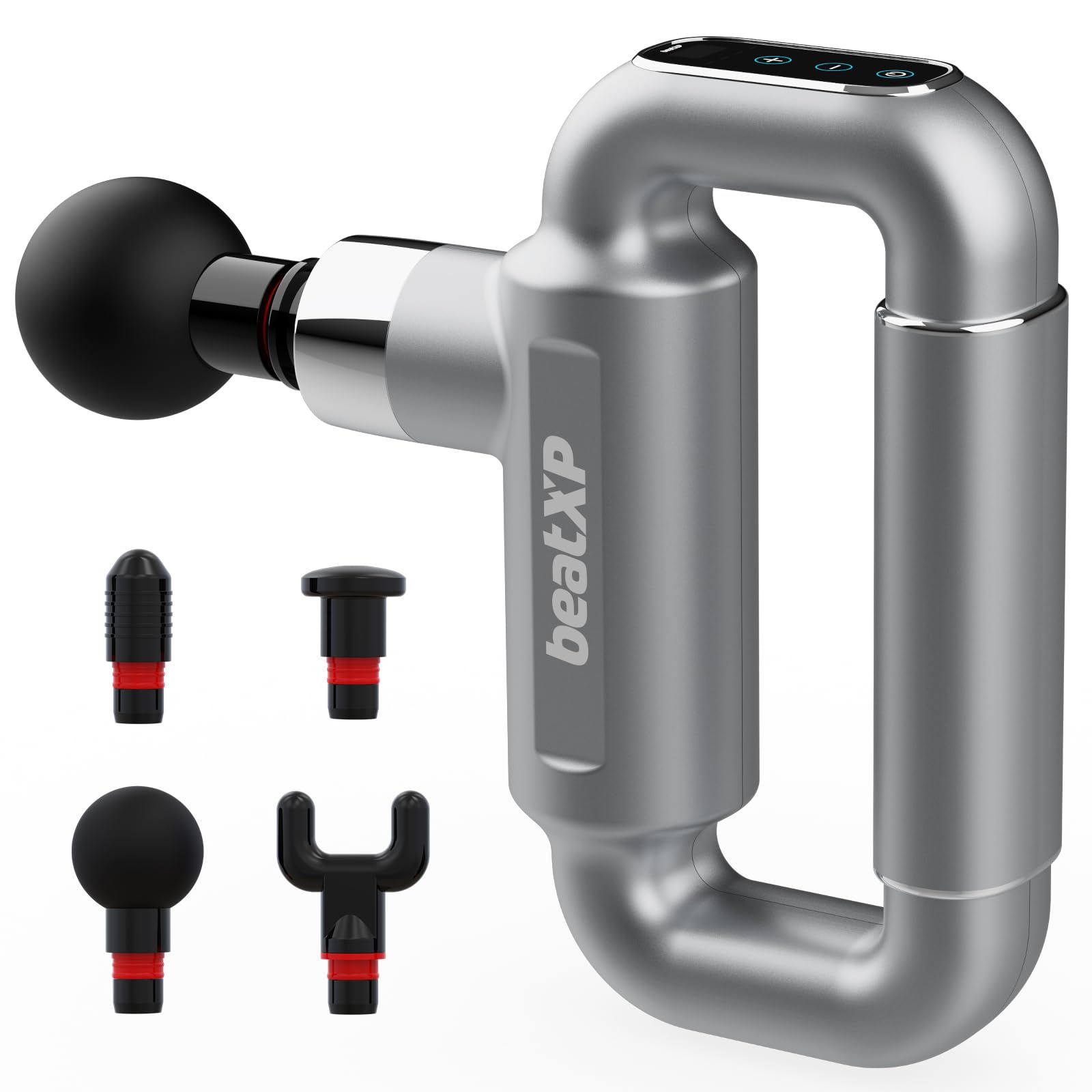 beatXP Bolt Plus Massage Gun | Body Massager | Touch Display - 8mm Deep ...