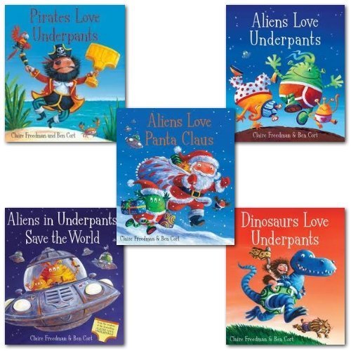 Alien and Dinosaur Love Collection Claire Freedman and Ben Cort 5 Books ...