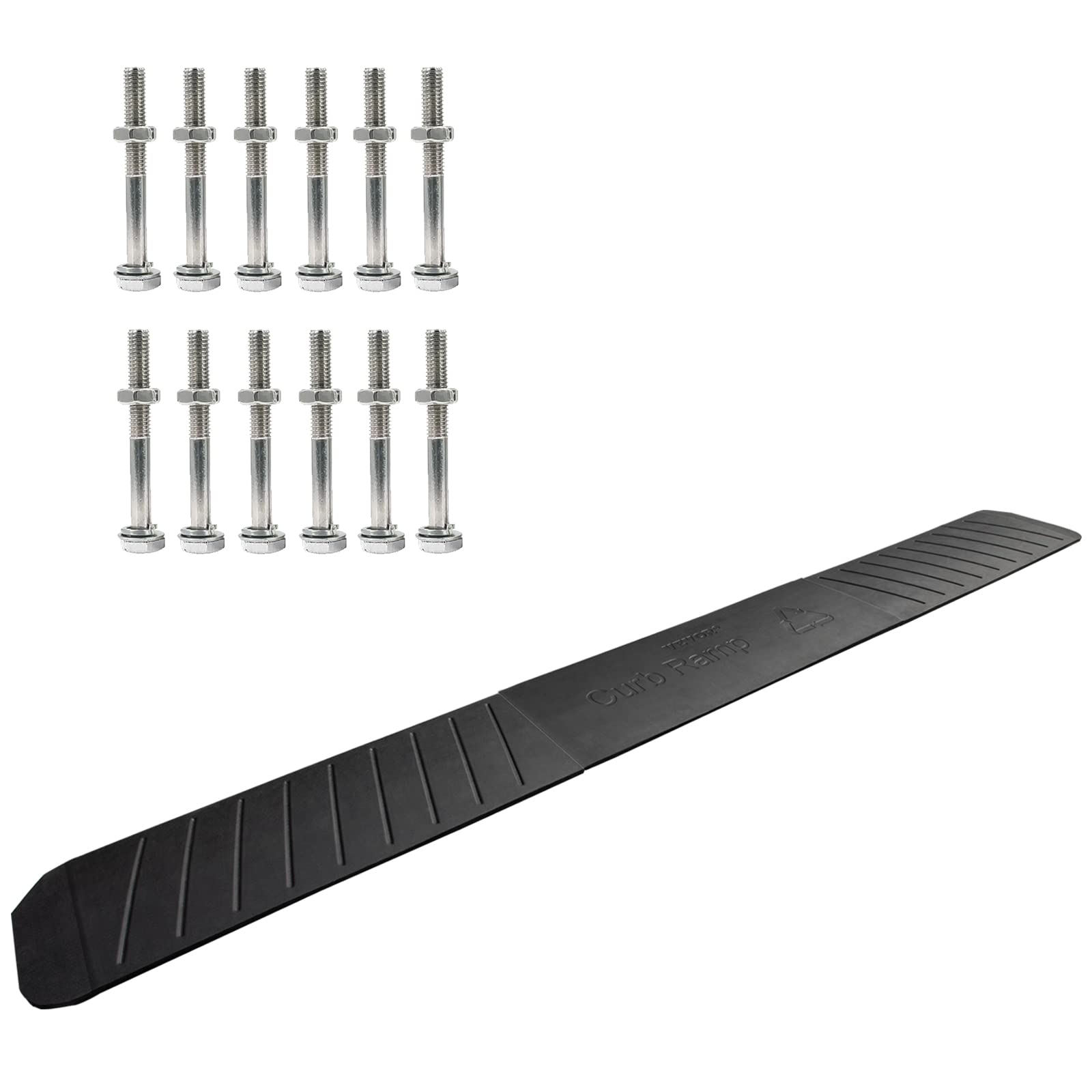 Buy VEVOR Curb Ramp, 3 Pack Rubber Driveway Ramps, Heavy Duty 32000 lbs ...