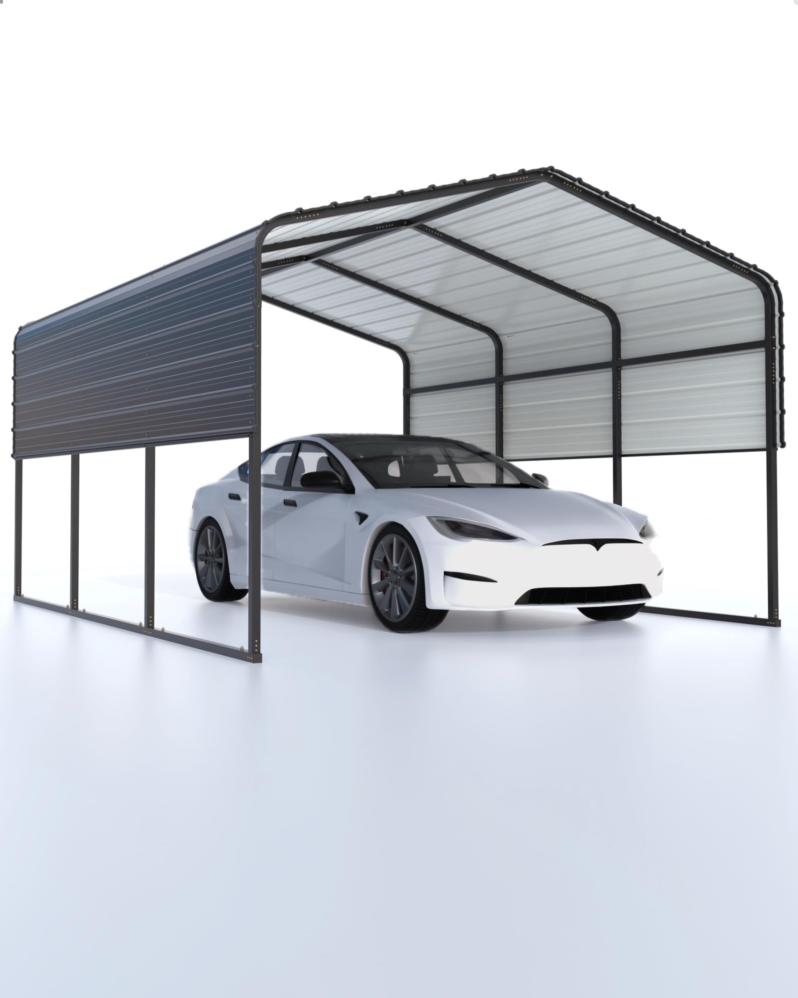 Snapklik.com : KYBOLT 13x 16 X 10 Metal Carport, Outdoor Heavy Duty Garage