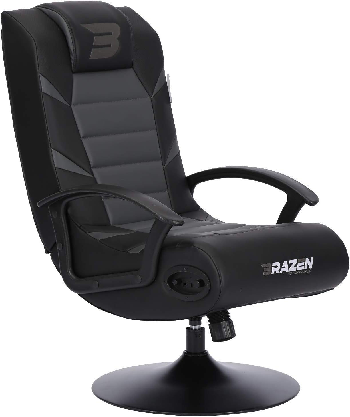 BraZen Pride 2.1 Bluetooth Surround Sound Gaming Chair - Grey : Amazon ...