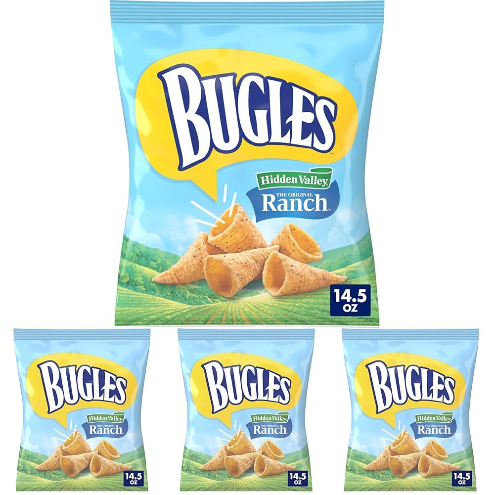 Snapklik.com : Bugles Crispy Corn Snacks, Hidden Valley Ranch Flavor ...