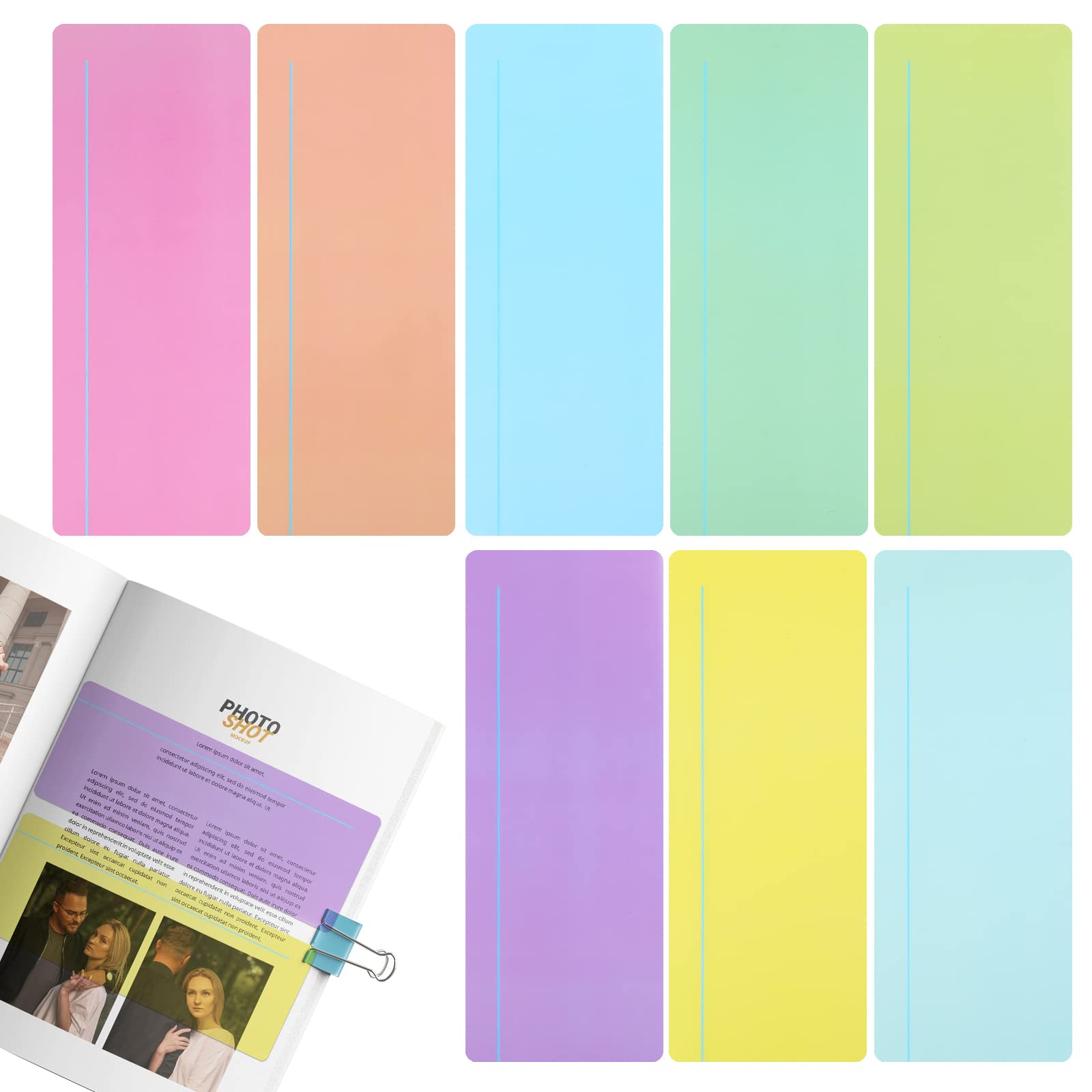 Buy Greoer 8 Pieces Dyslexia Overlays, Dyslexia Aids for Children ...