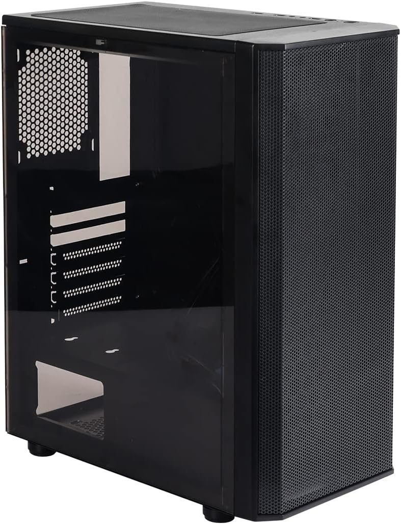 ARESGAME at-M1 Mid-Tower PC Case, Transparent Side Panel and ATX/M-ATX ...