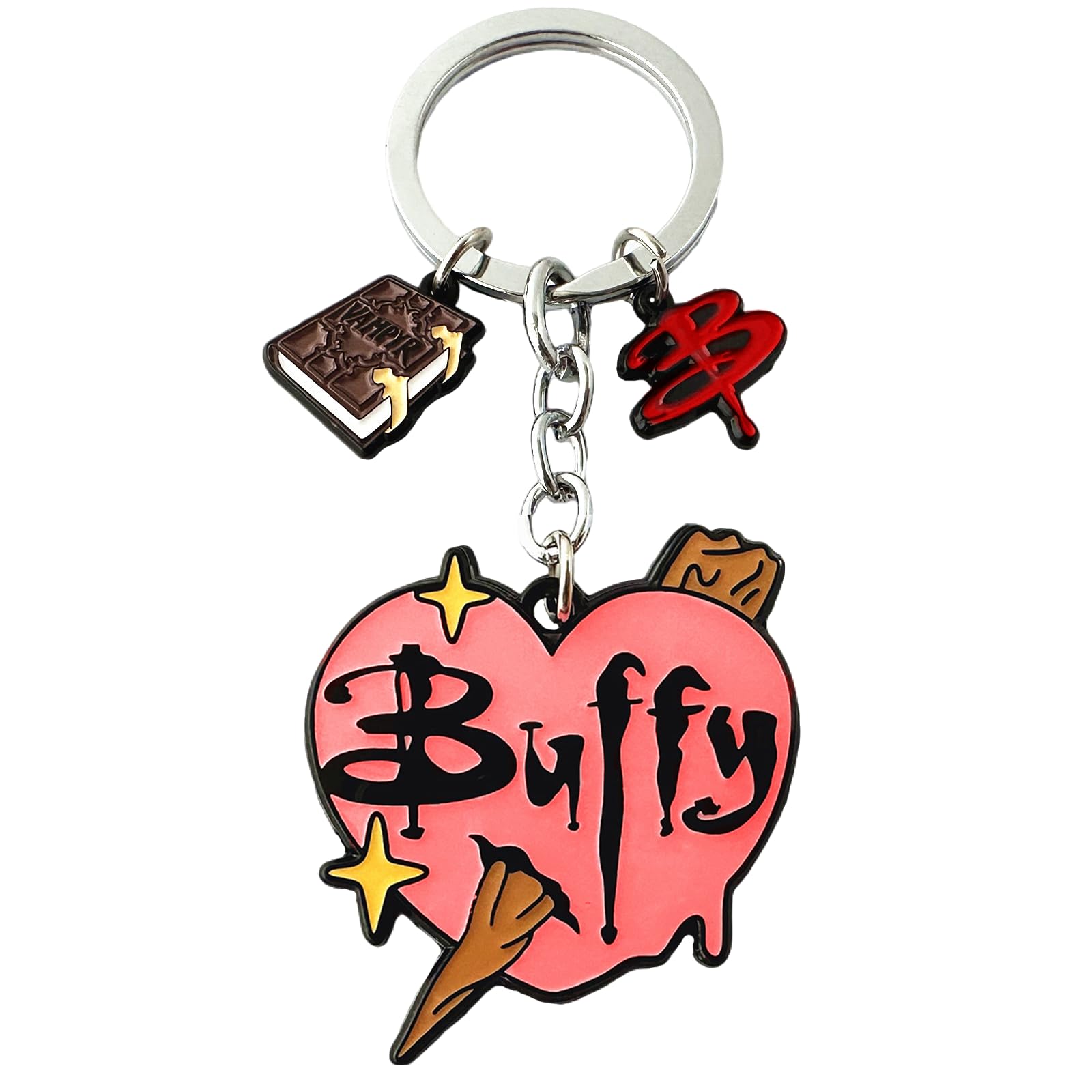 Amazon.com: Halloween Keychain Metal Cartoon Horror Keychain for Women ...