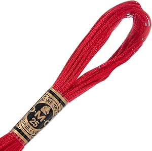 Amazon.com: Hobby Lobby DMC Cotton Embroidery Floss (Set of 12) (321 ...