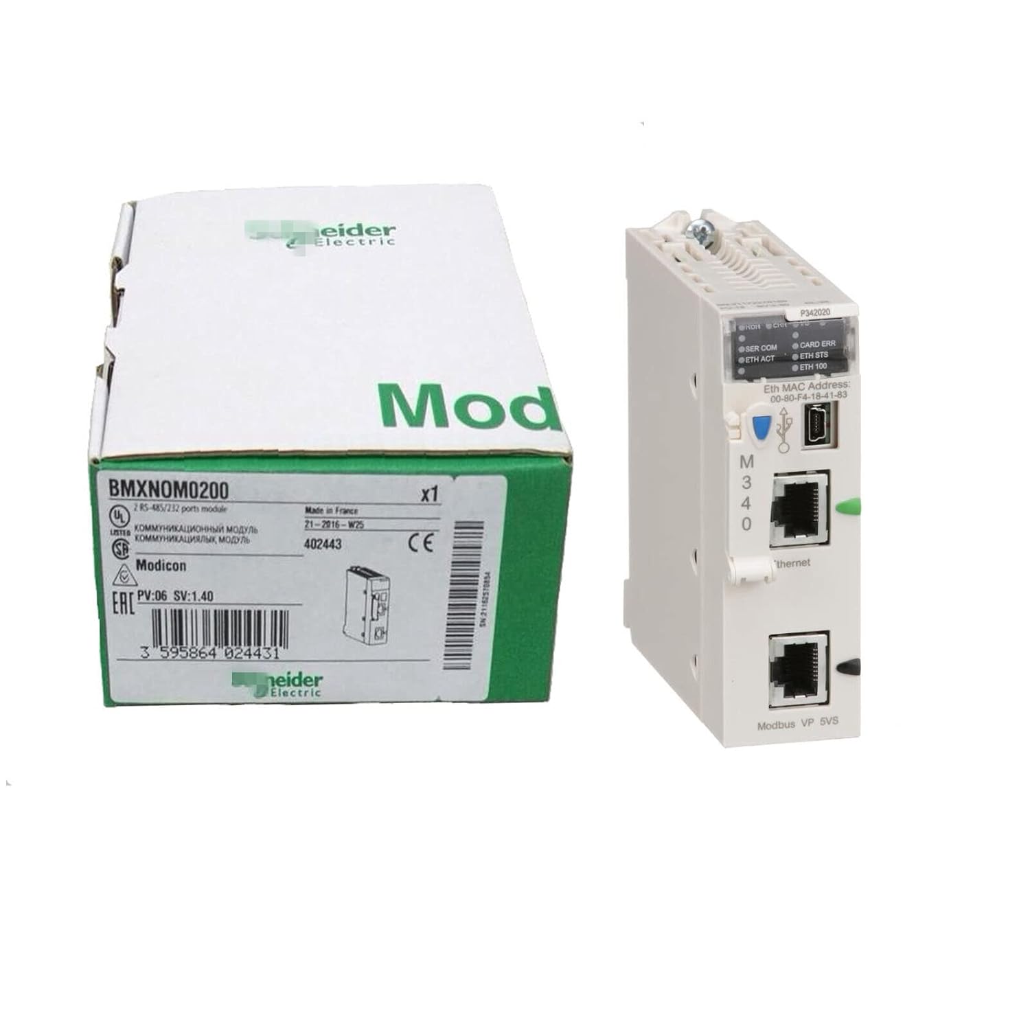 Amazon.com: BMXP342020 Modbus Ethernet Module BMXP342020 PLC Module ...