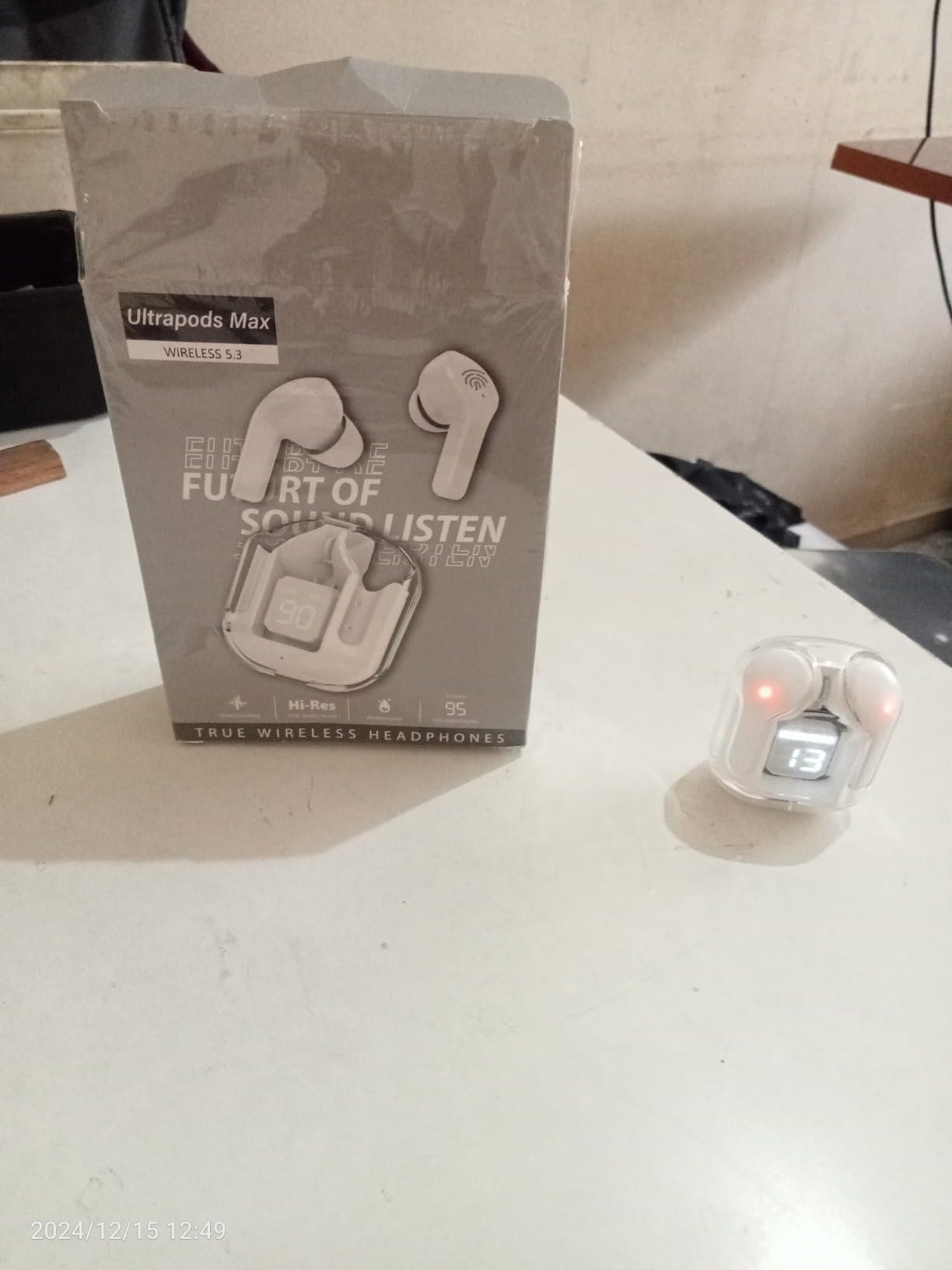 BULLSTORM Bs Ultrapod Wireless Bluetooth In Ear Earbuds, Transparent ...