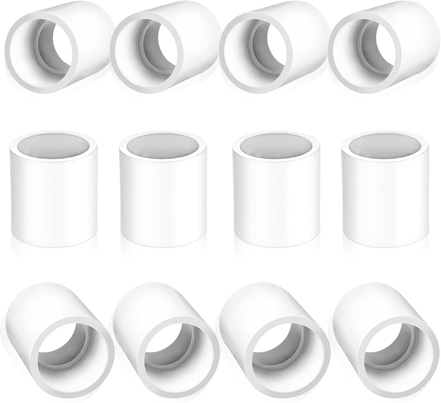 Amazon.com: 1/2" PVC Pipe Couplings Adapter Straight PVC Pipe Fitting ...