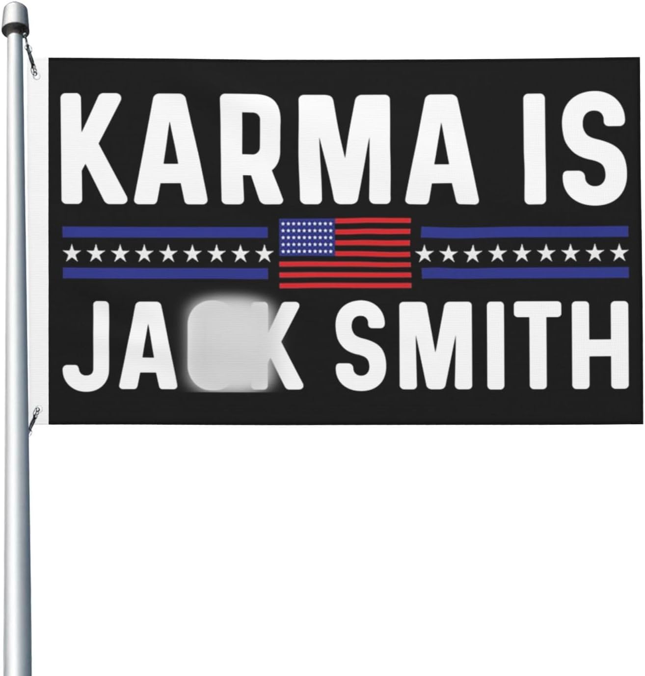 Amazon.com: Karma Is Jacks Smith Flag Double Sided Aesthetic Flags ...