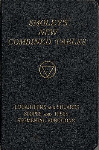 Smoleys New Combined Tables Logarithms And Squares Slopes And Rises Segmental Functions