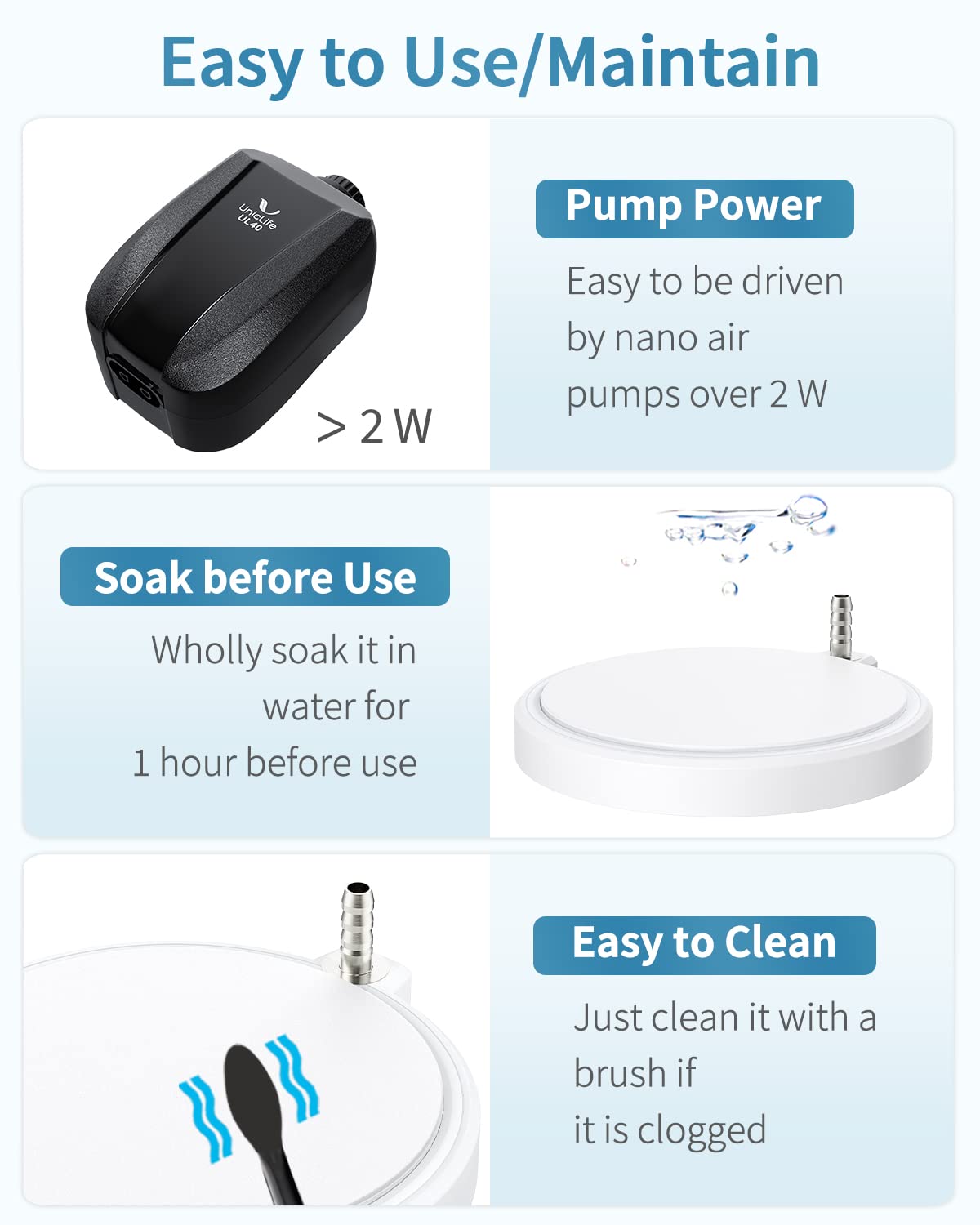 Snapklik.com : Pawfly Aquarium Air Stone Disc Bubbler 4 Inch Tiny Micro ...