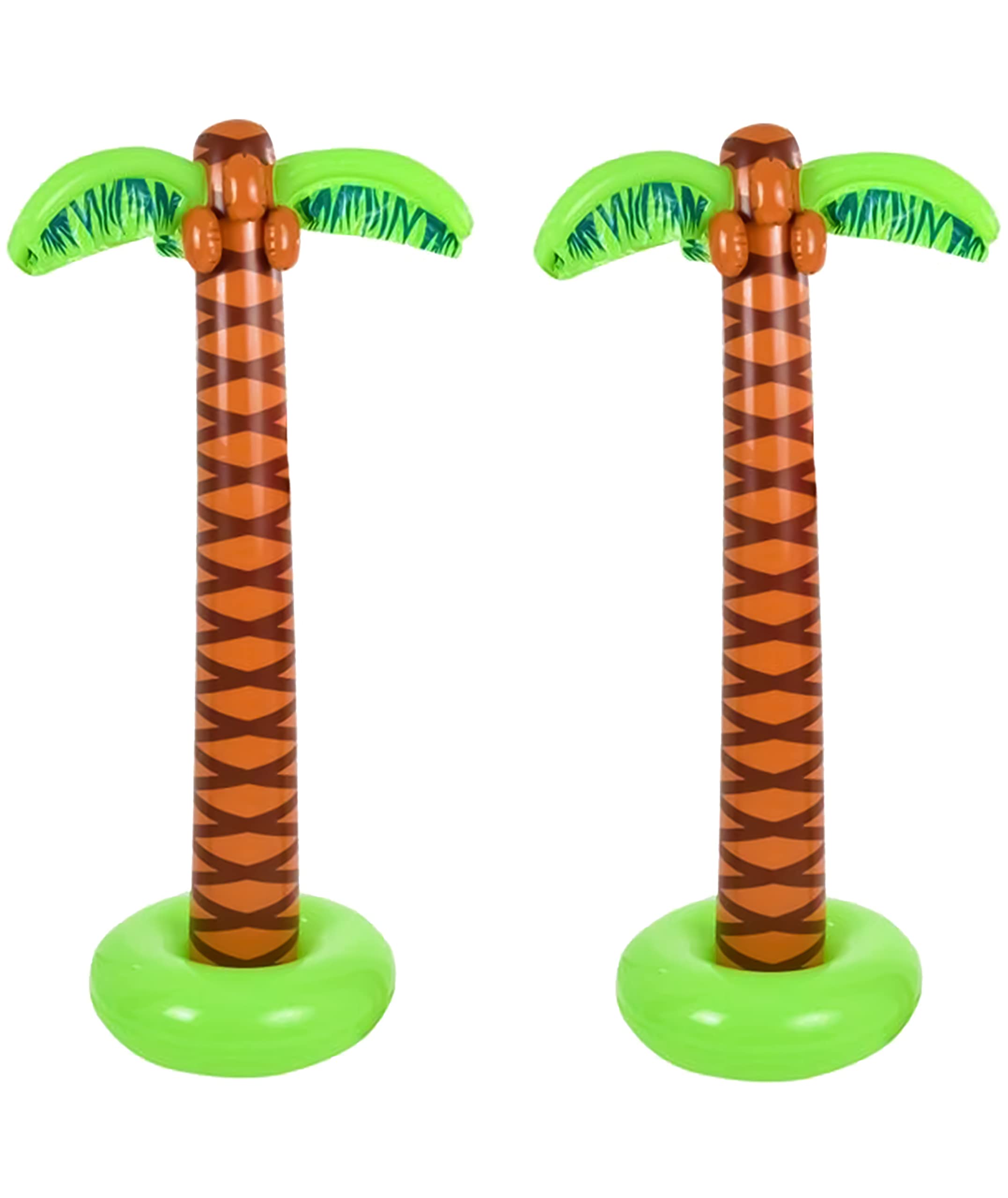 Inflatable Palm Trees [2 Pack] 5.5ft - Luau Hawaiian Tropical Party ...