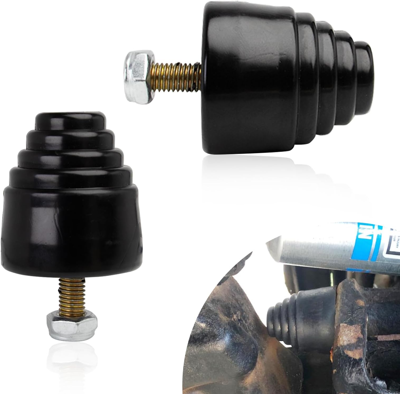 Amazon.com: Universal Rubber Bump Stop Kit - 2 Pack with Nuts ...