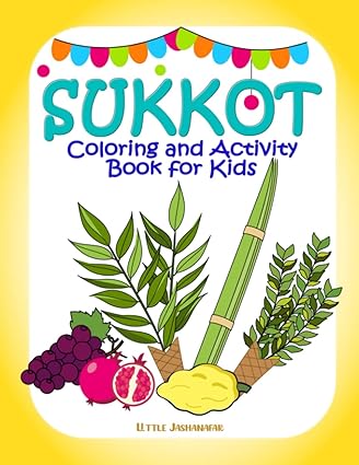 Sukkot Coloring And Activity Book For Kids: Coloring Pictures And ...