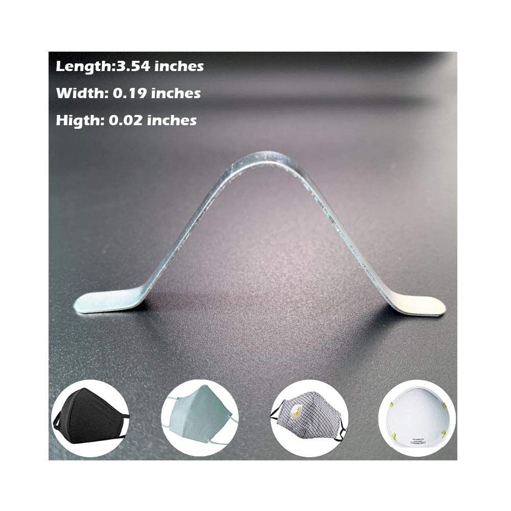 Nose Strips Wired Face Mask 50-Pack Aluminum Nose Wire Strips For DIY ...