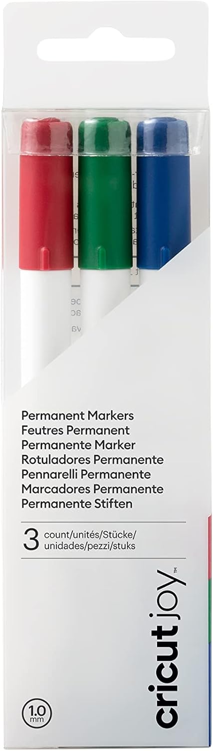 Amazon.com: Cricut Joy Permanent Markers | Red, Green & Blue | 3-Pack ...