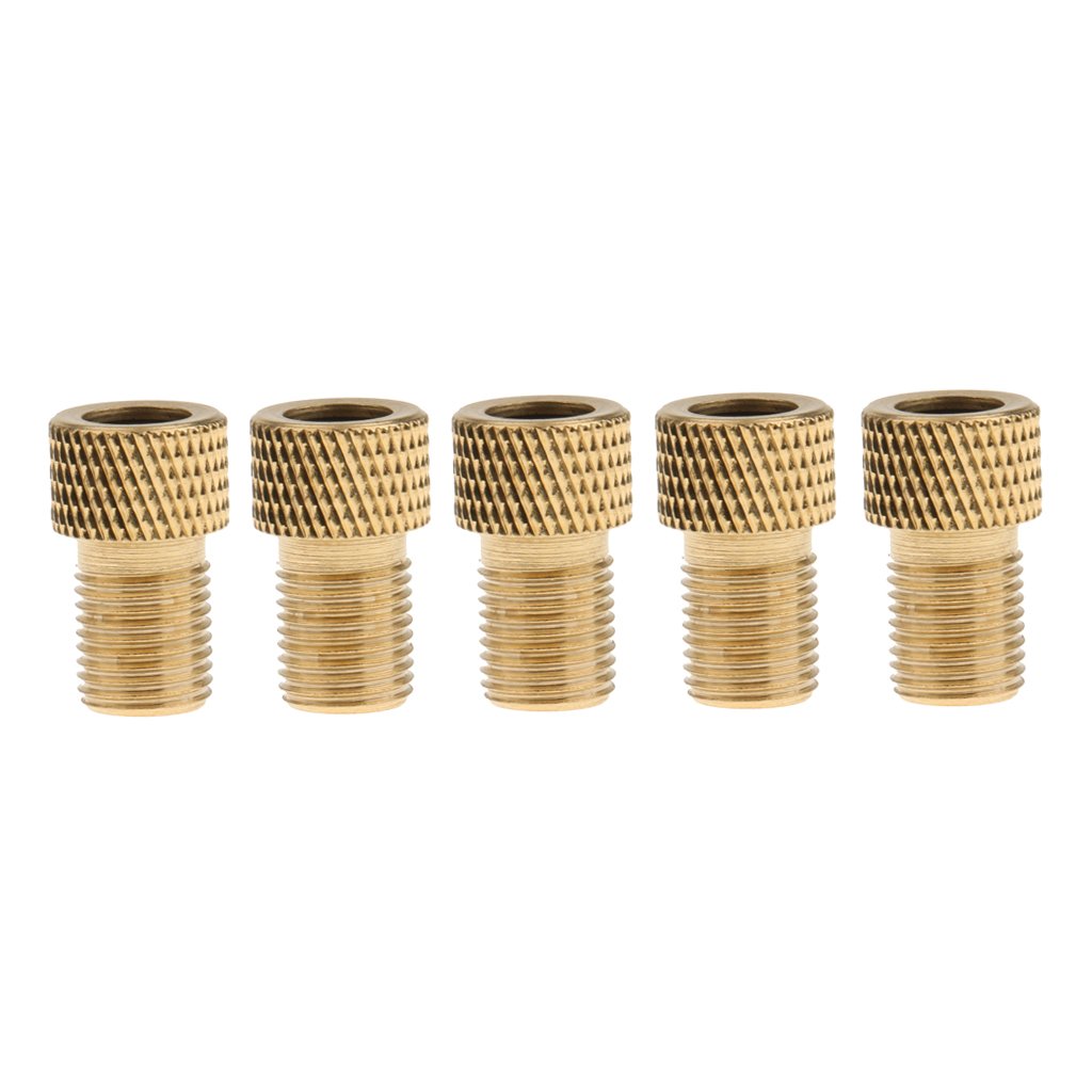 FLAWISH 5X Presta to Schrader Valve Adapter Converter Bike Pump Tube ...