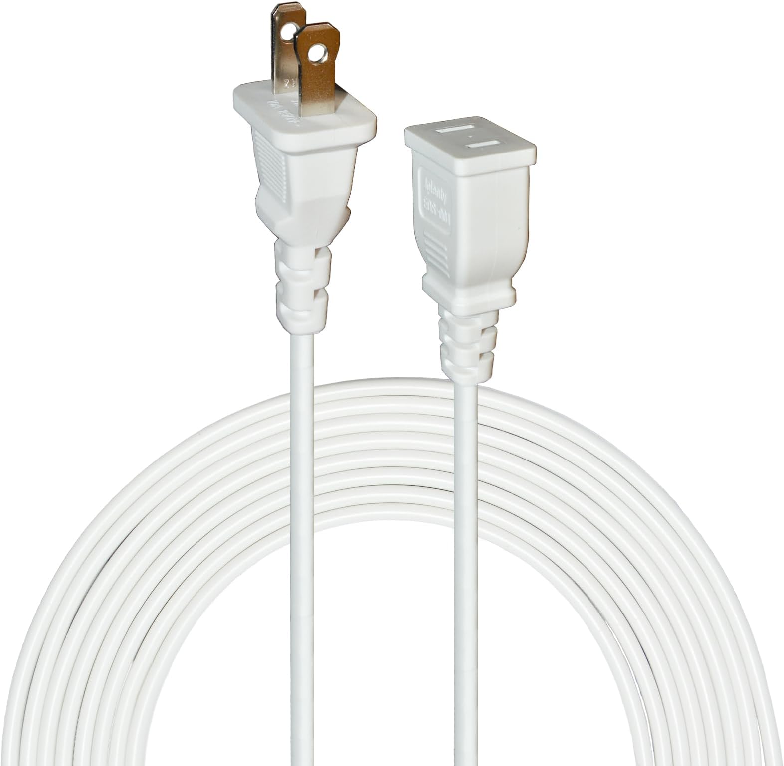 Amazon.com: [UL Listed] Cable Matters 2-Pack 16 AWG 2 Prong Long ...