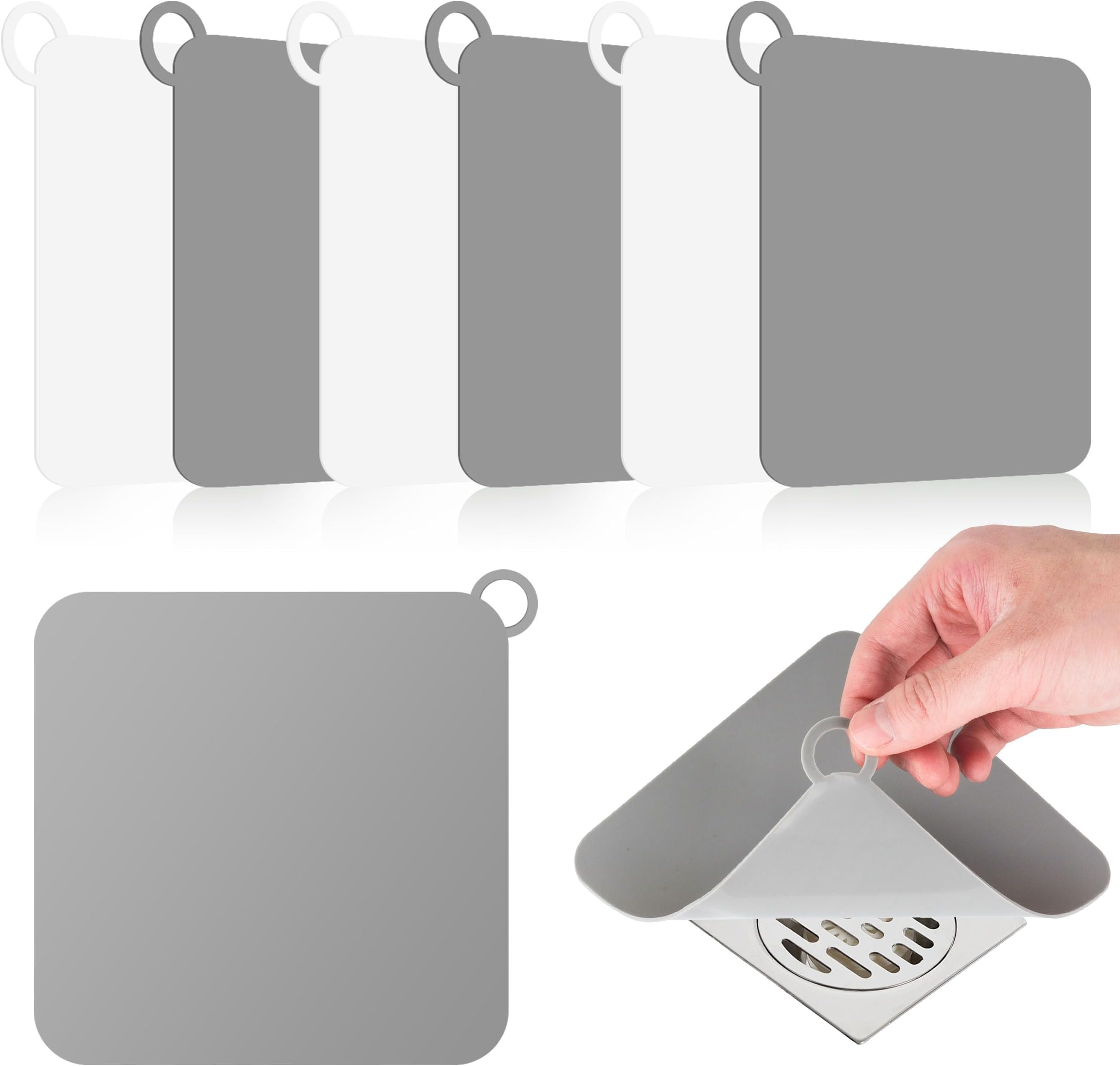 6 Pcs Shower Drain Cover Silicone Tub Stopper Floor Drain Drain Plugs ...