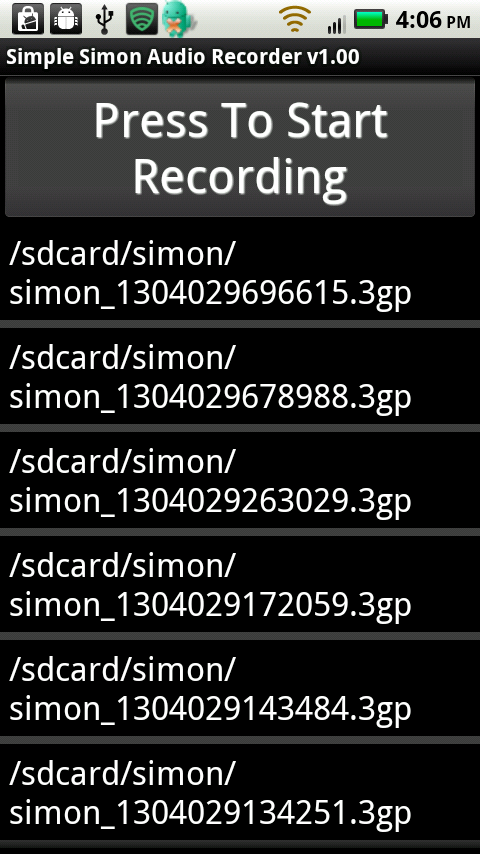 Simple Simon Voice Recorder - App on Amazon Appstore
