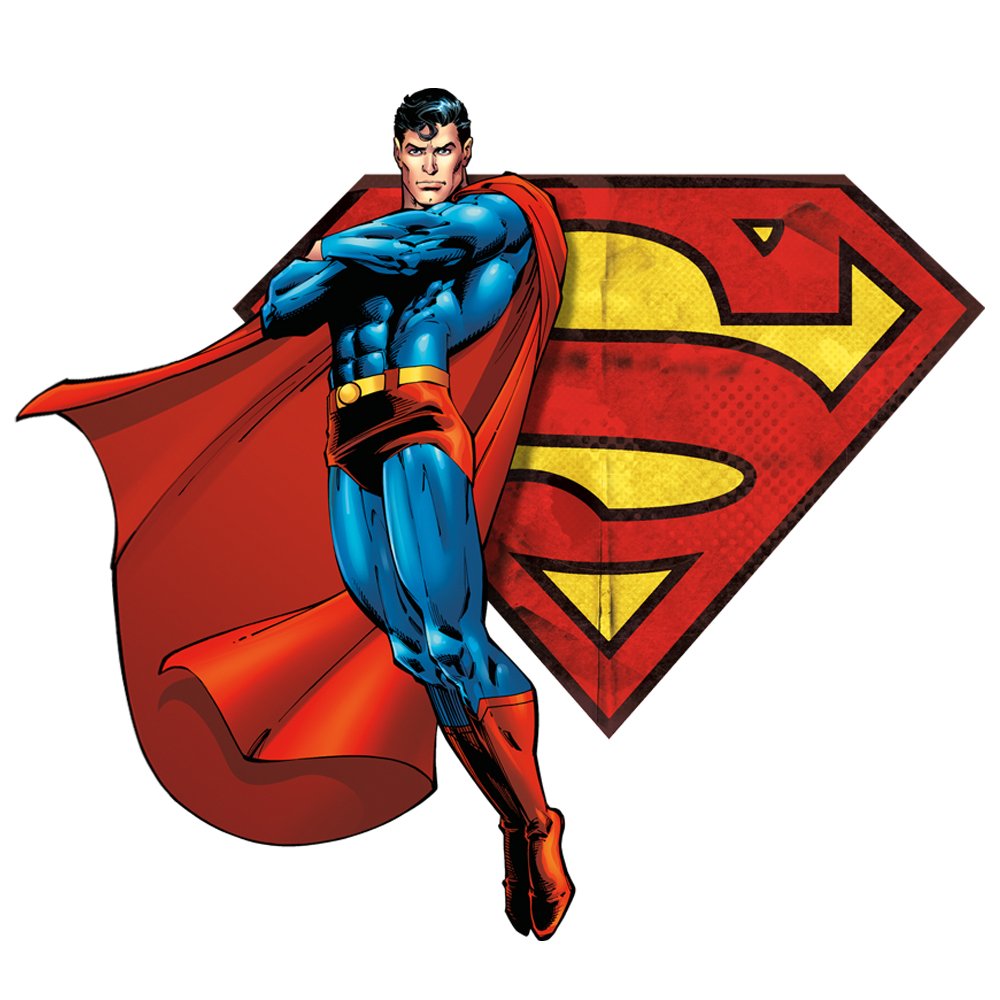 Dibujo De Superman Volando Superman Volando Con Símbolo Calcomanía