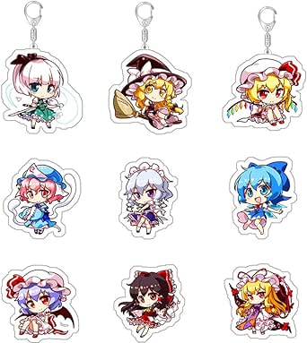 Amazon.com: awa Touhou Project Keychain,Hakurei Reimu Keychain Marisa ...