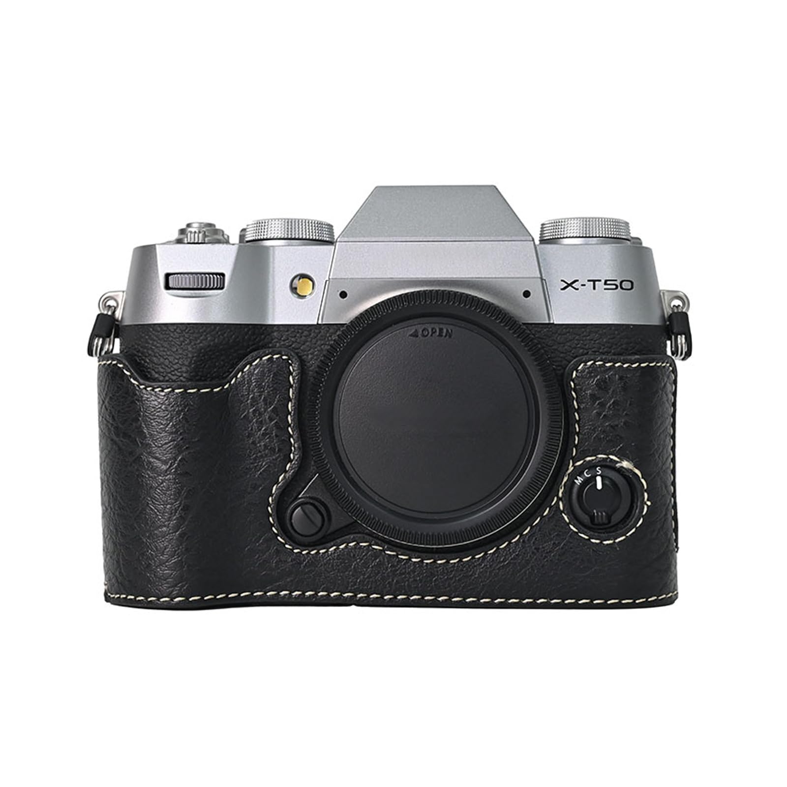 VOVMOEYA Camera Case for FUJIFILM X-T50 Mirrorless Digital Camera,Fuji XT50 Half Case with Soft ...