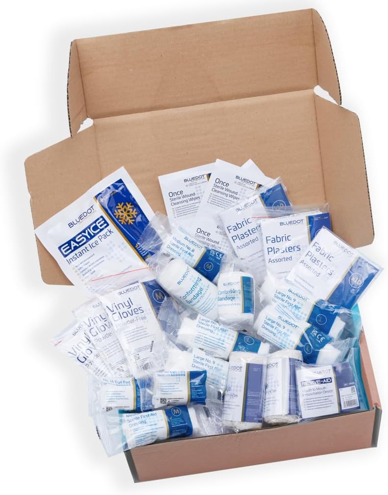 Amazon.com: Blue Dot First Aid Kit Refill, 20-Pack Set : Health & Household