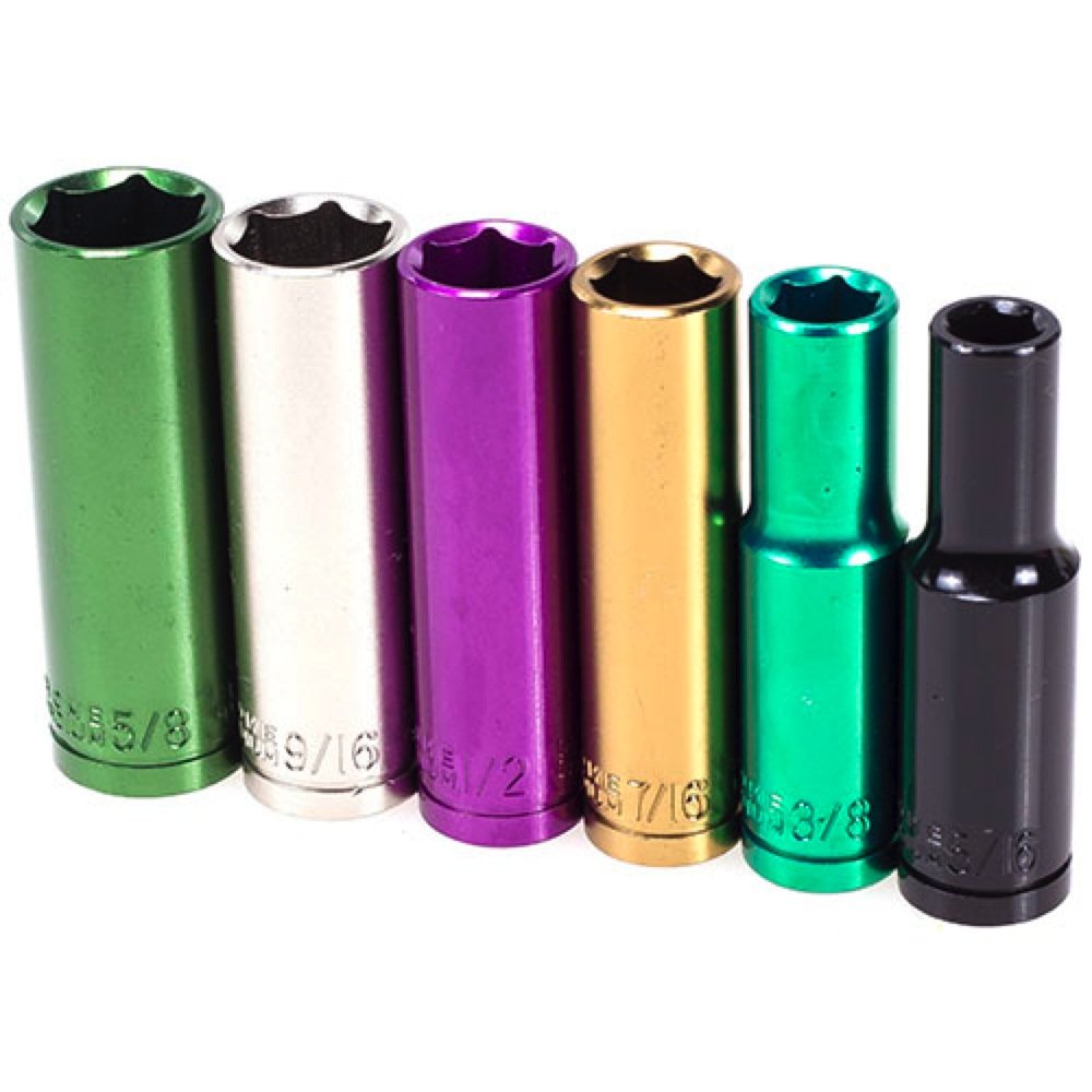 1/4 Drive Metric Color-Coded Socket Set, 10 Piece, 40% OFF