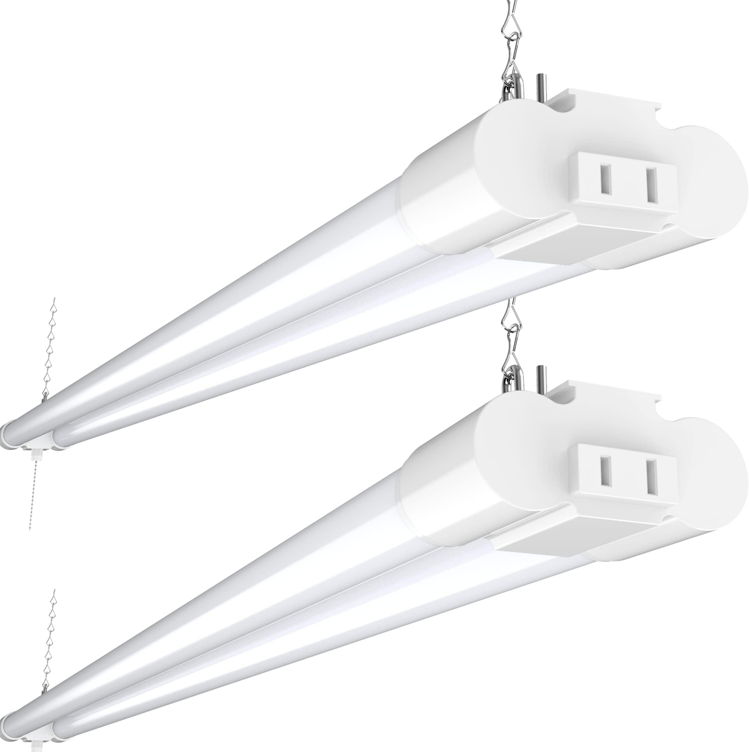 Sunco Lighting 2 Pack LED Workshop White Garage Shop Light 4FT, Plug in ...