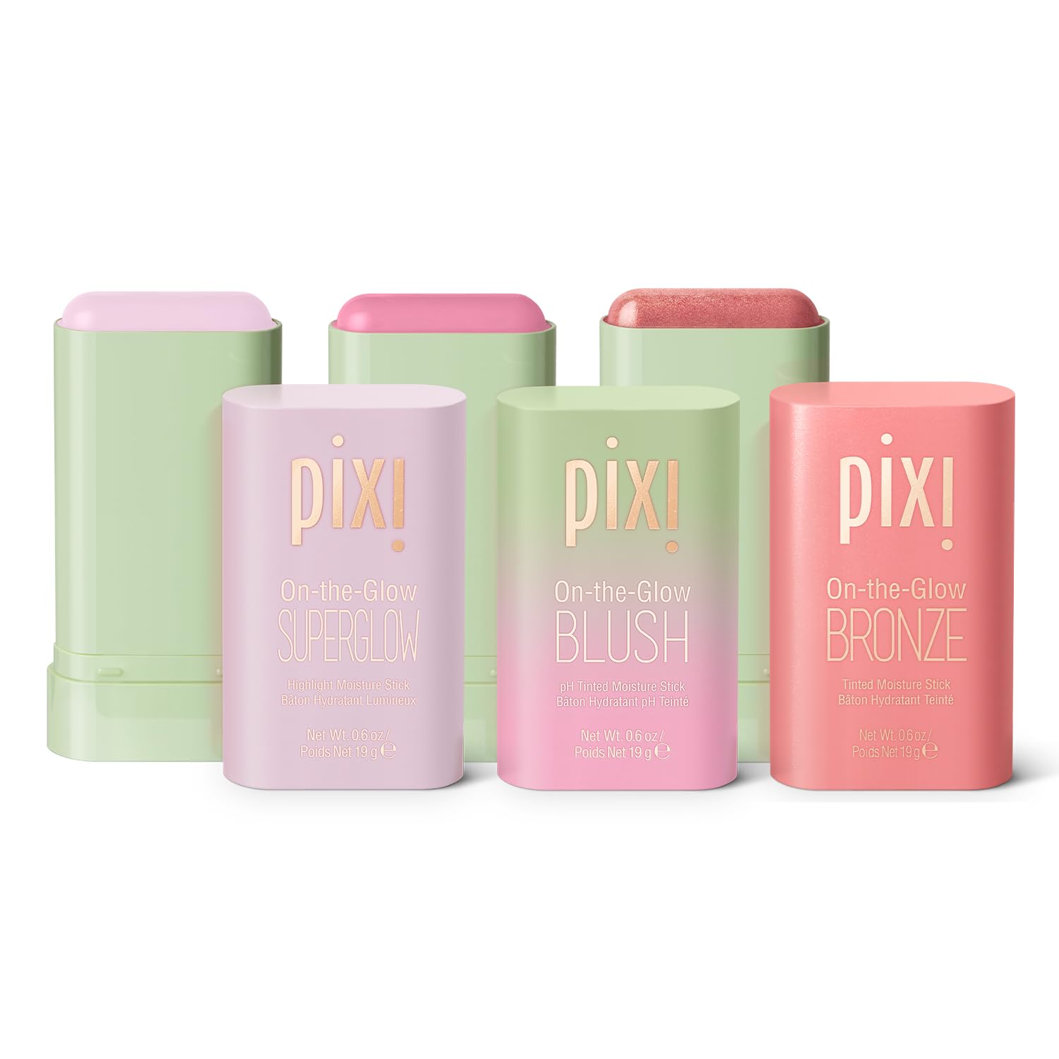 Amazon.com : Pixi Beauty Beaming Bliss On-the-Glow Trio: Blush, Bronzer ...