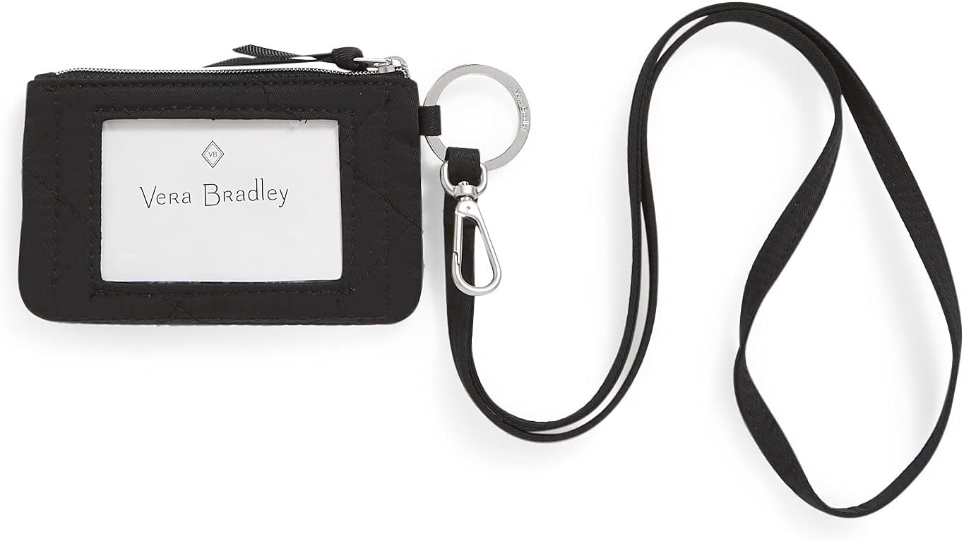 Amazon.com : Vera Bradley Ultralight Zip ID Case and Lanyard Set, Sun ...
