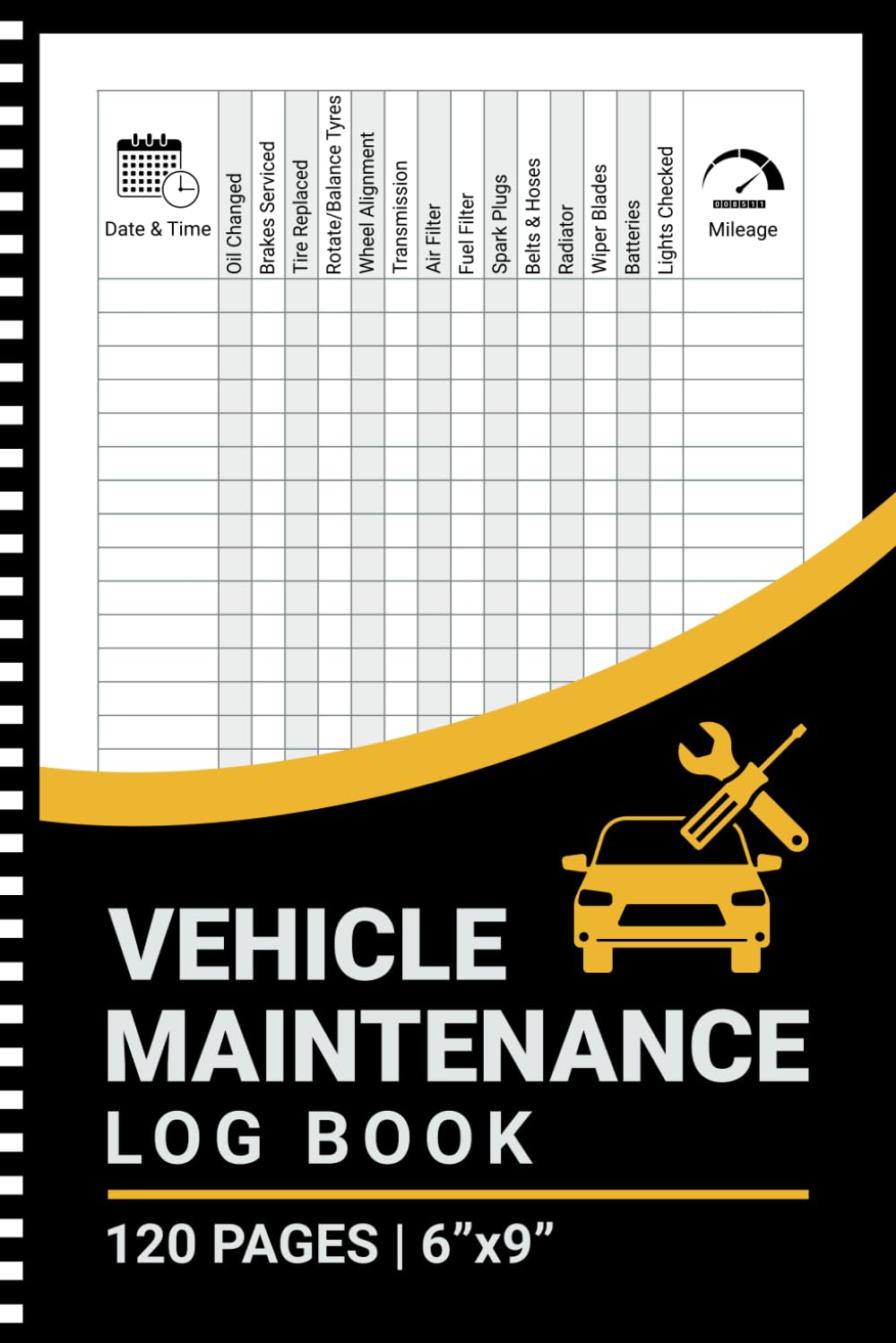 Vehicle Maintenance Log Book: Car Maintenance Record Book | Auto ...