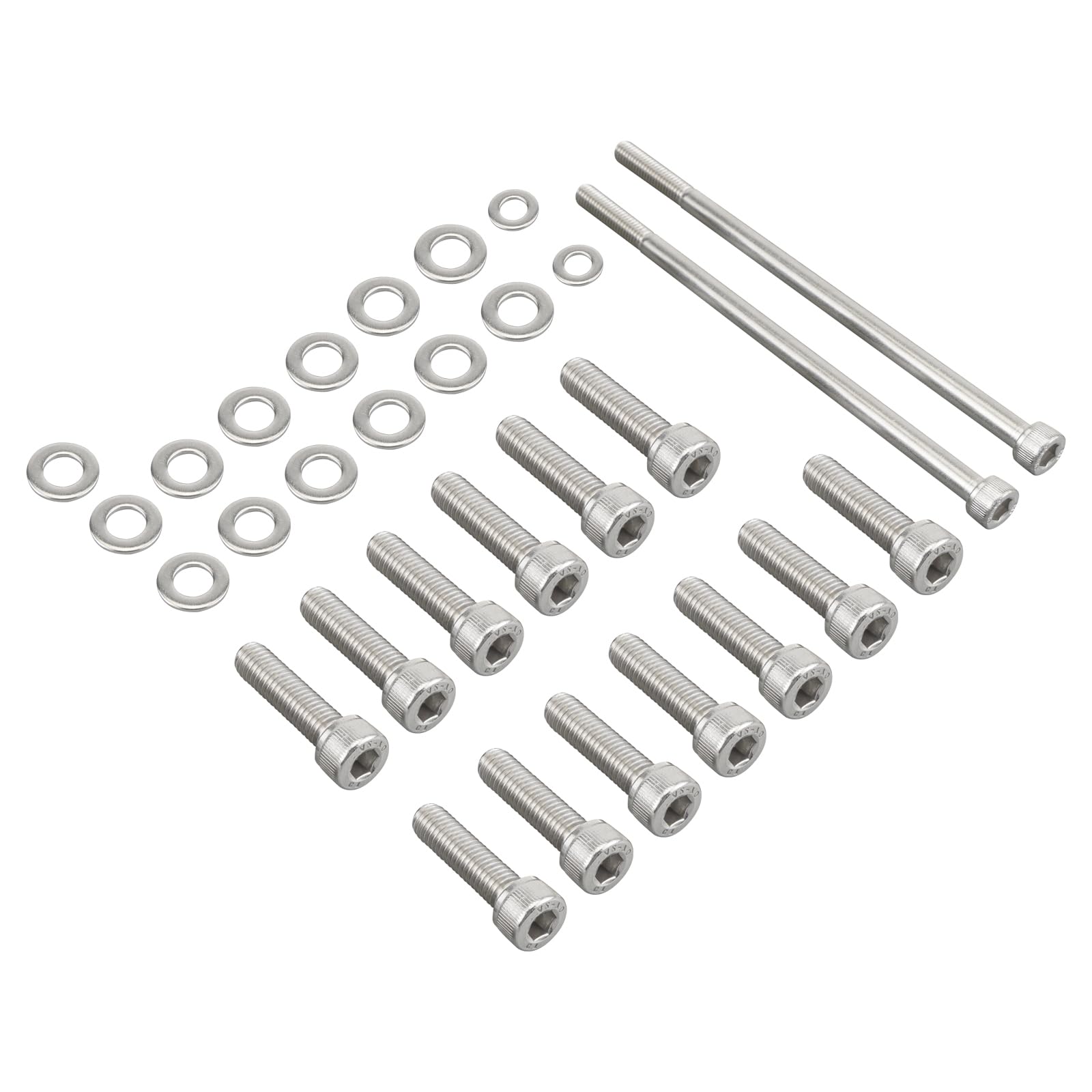 Amazon.com: Bevinsee LS Oil Pan Bolt Kit Compatible with GM LSX LS1 LS2 ...