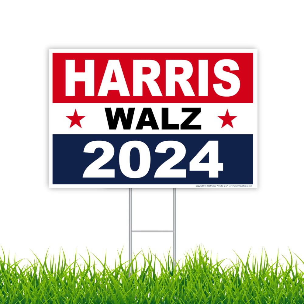 Amazon.com : Harris Walz 2024 Yard Sign, Kamala Harris President Tim ...