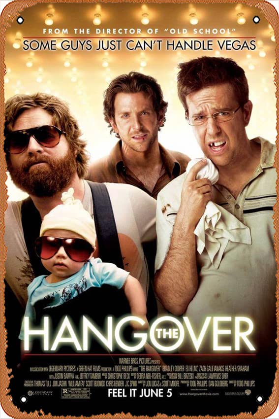 Amazon.com : The Hangover Movie Poster 8 x 12 Inches - Retro Vintage ...