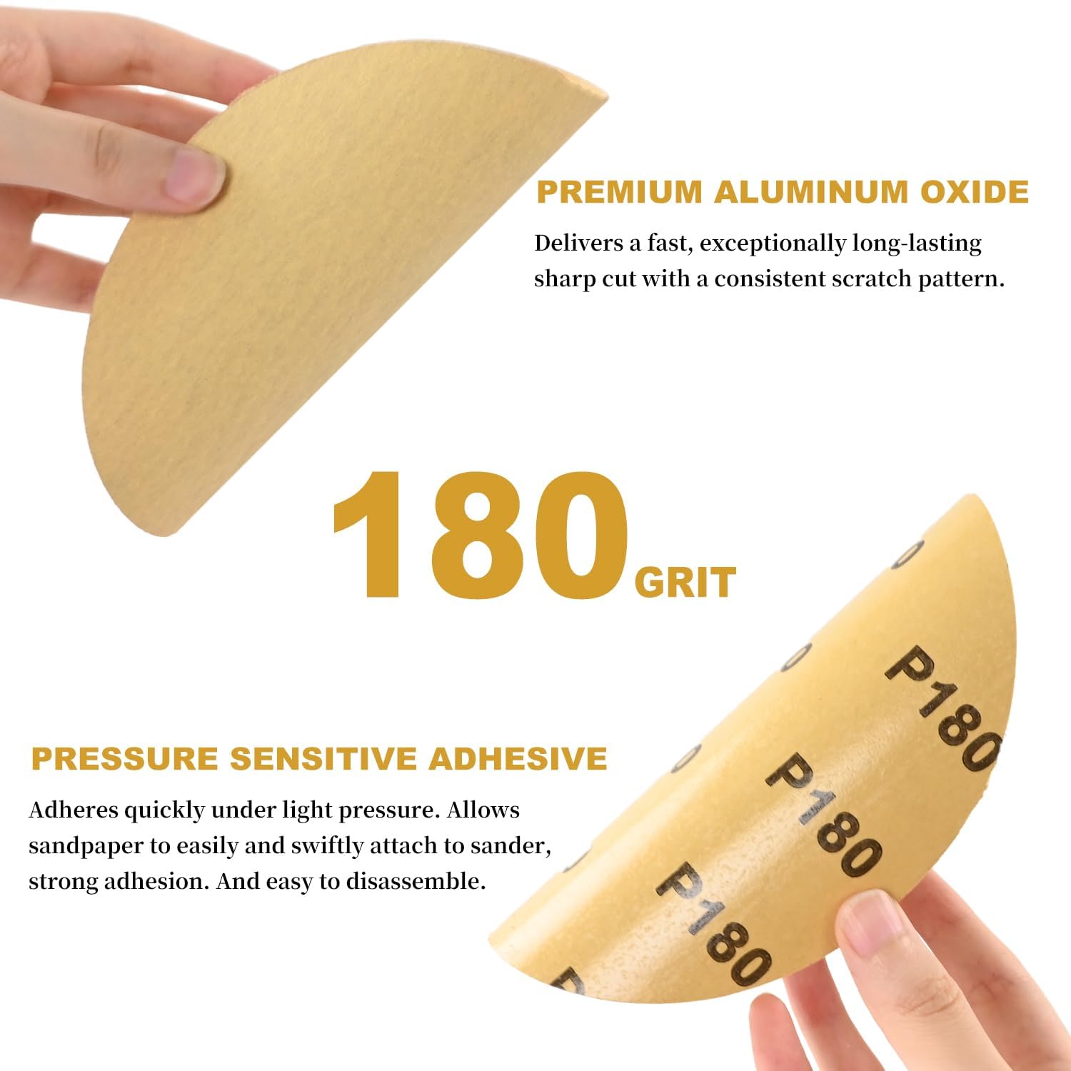 Snapklik.com : BELINOVA 100PCS 6 Inch PSA Sanding Discs 180 Grit Self ...