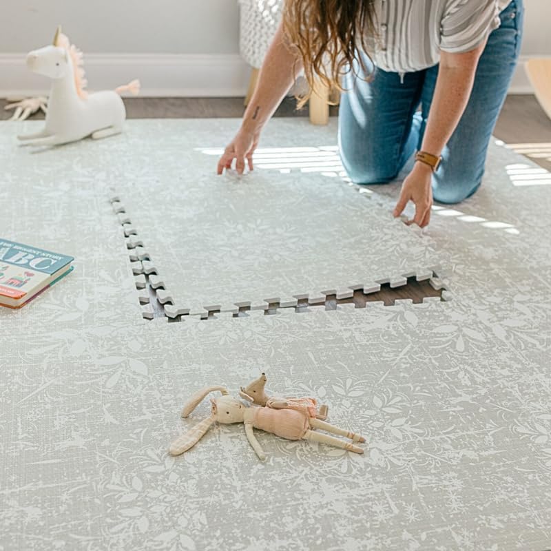 Amazon.com : Stylish Foam Baby Play Mat for Your Girl or Boy - Soft ...
