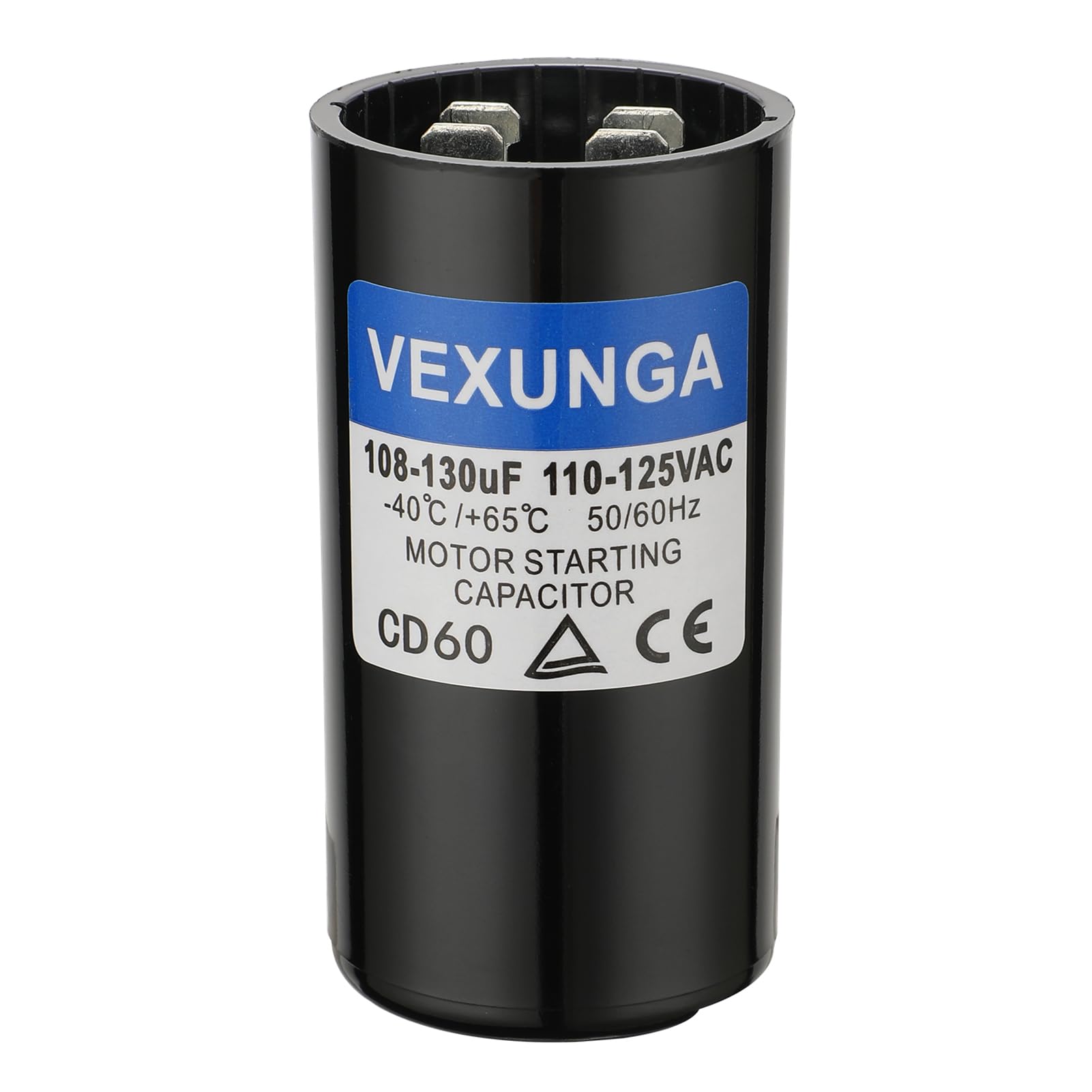 Amazon.com: VEXUNGA 108-130 uF MFD 110-125 VAC 50/60 Hz Round Motor ...