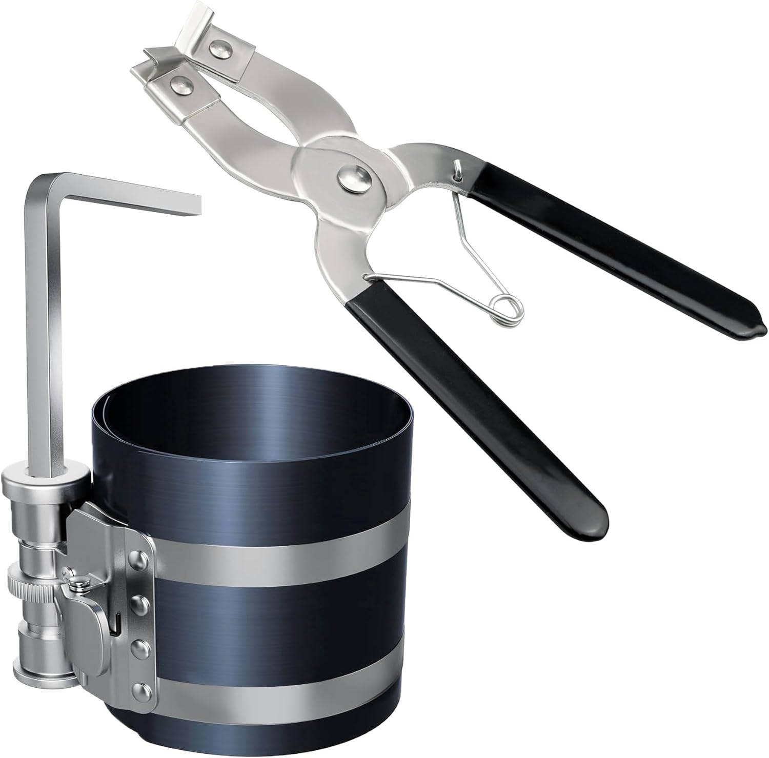 Amazon.com: Piston Ring Compressor with Piston Installer Plier,Car ...