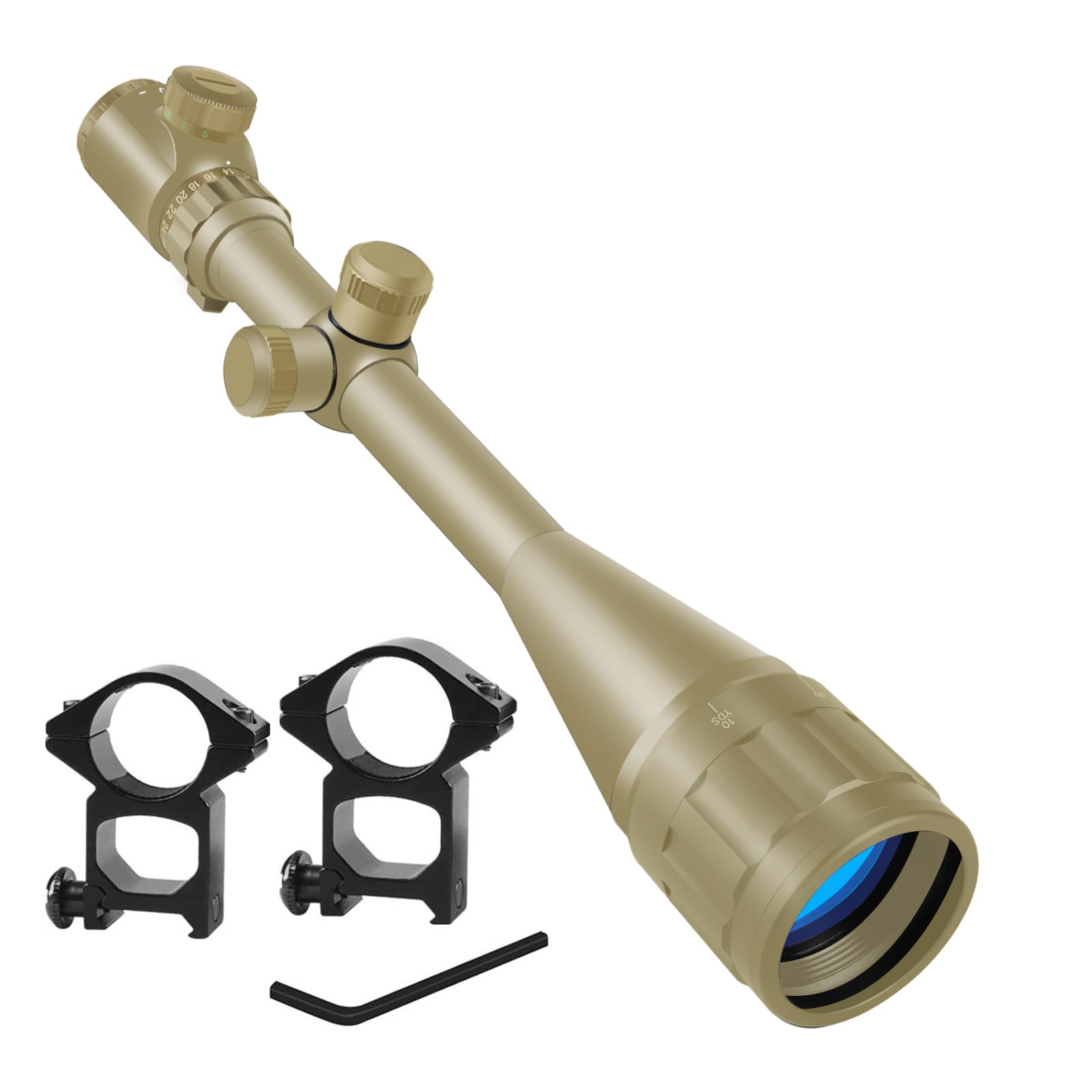 Snapklik.com : Beileshi 6-24X50mm AOEG Optics Hunting Rifle Scope Red ...